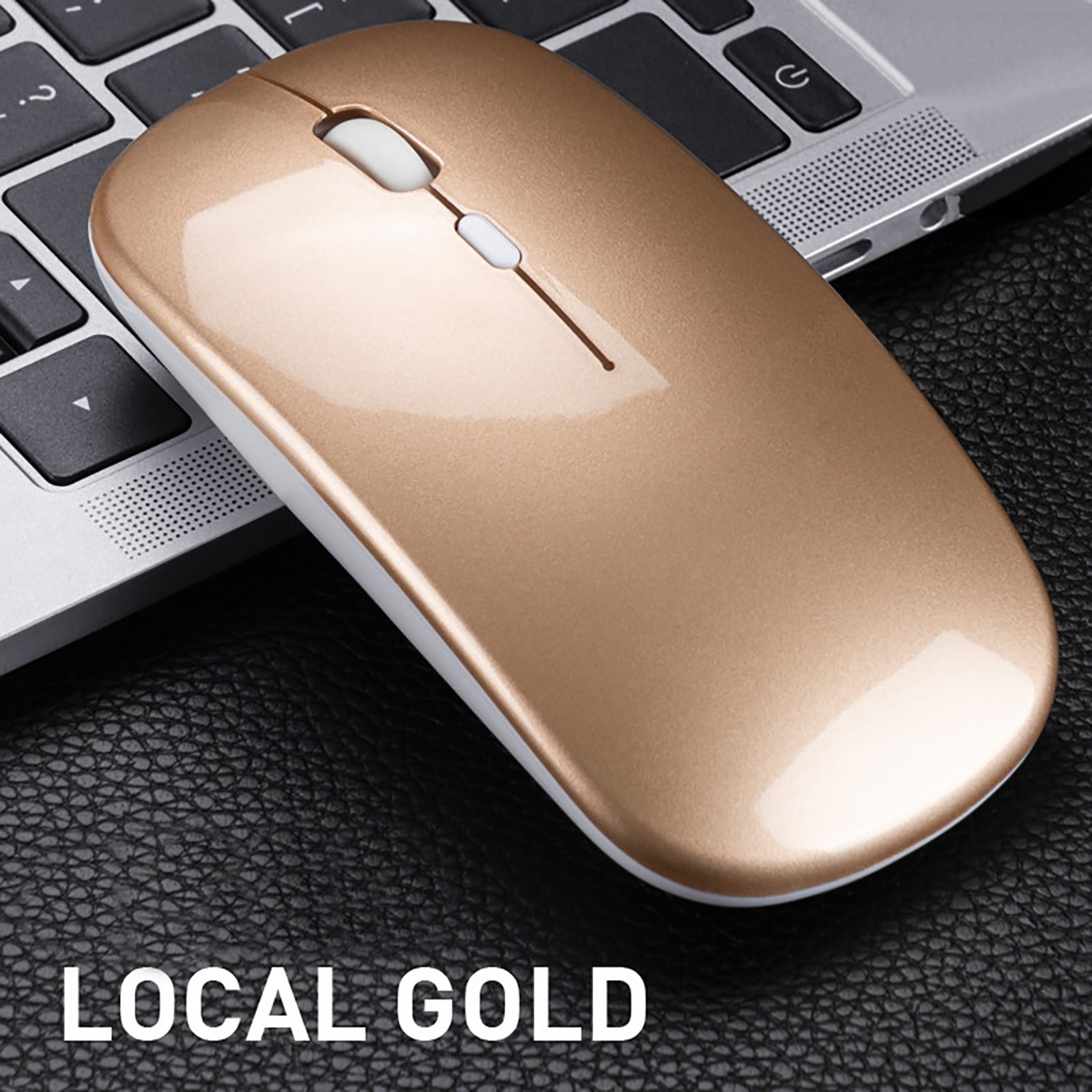 Mpuse Wireless Rechargeable Mouse, Silent 2.4GHz Wireless Mouse For ...