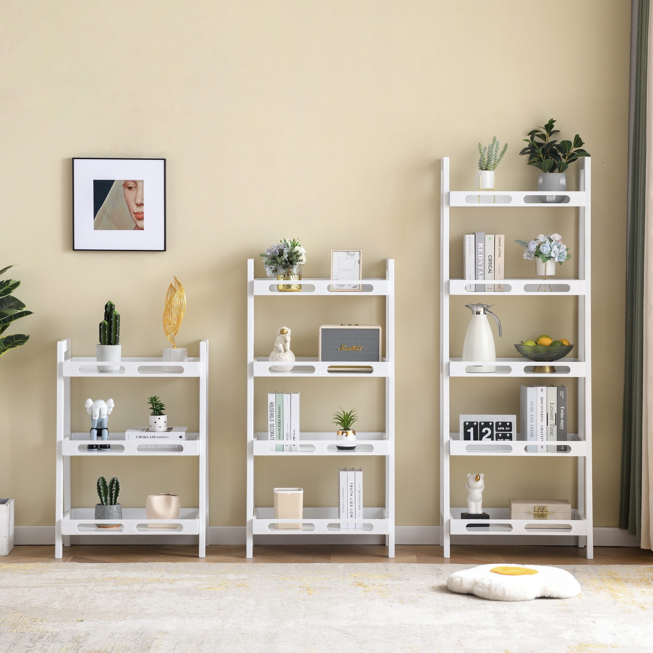 Mqlnutr Four-tier Solid Wood Shelving Unit - Walmart.com