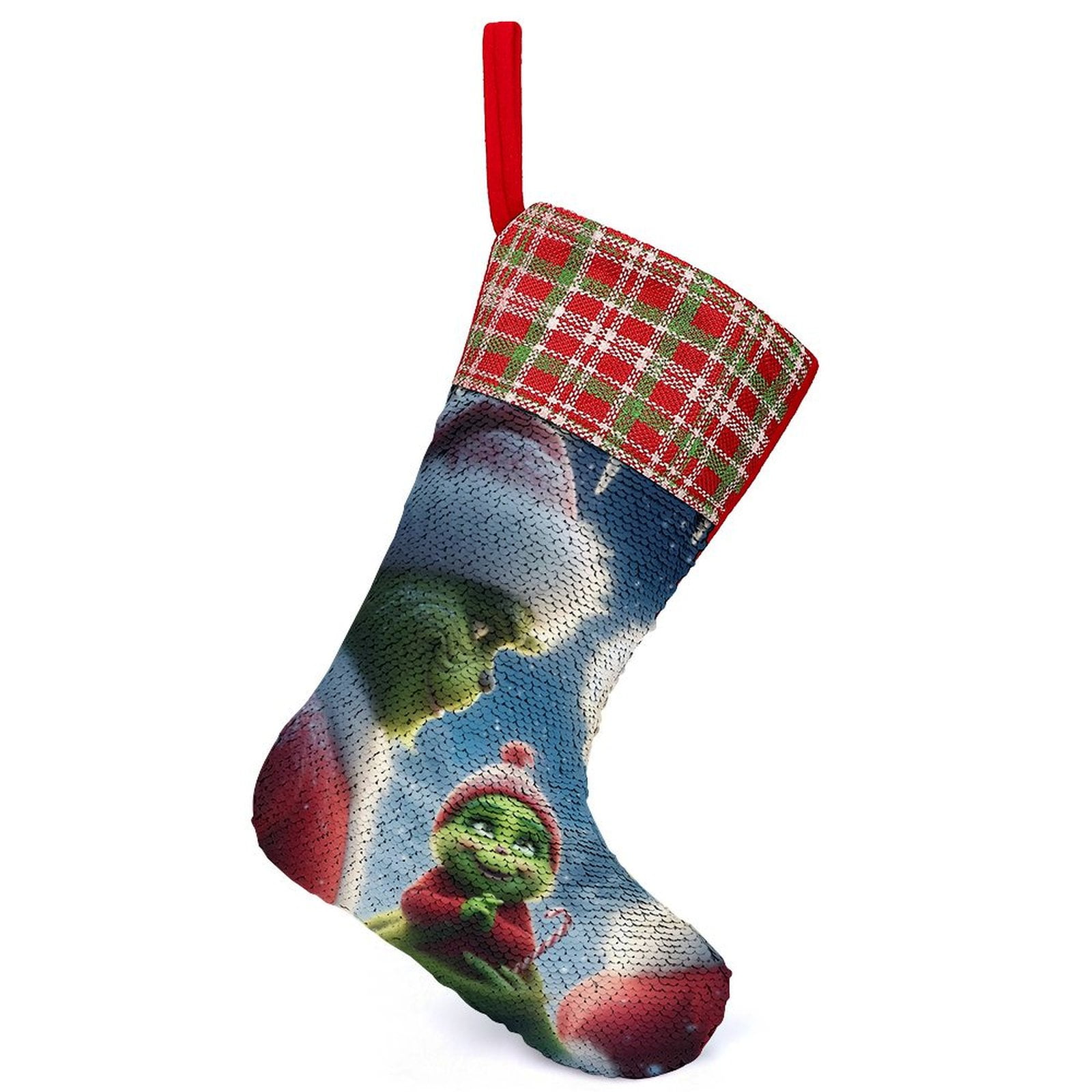 Mr And Mrs Grinch And Their Baby Grinch Christmas Stockings,Reversible ...