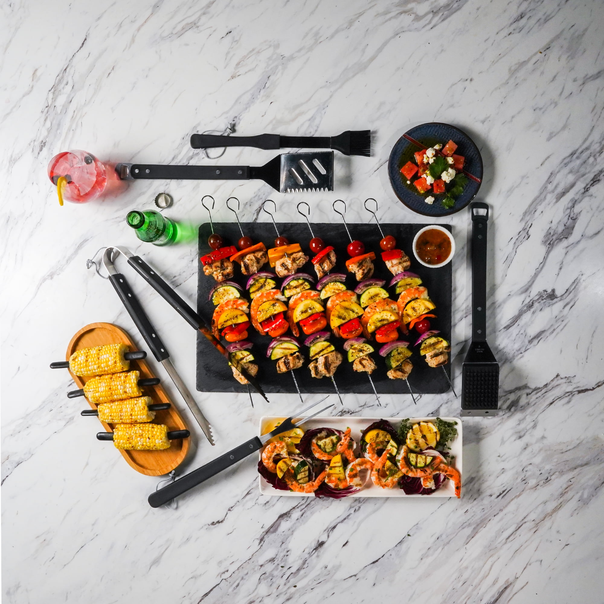 Mr. Bar-B-Q 20 Piece Barbecue Tool Set - Walmart.com