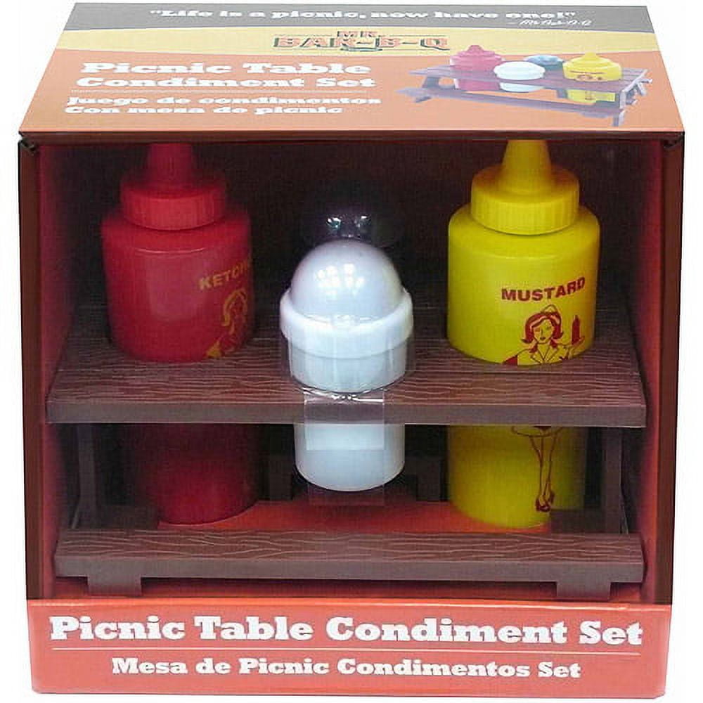 Mr. Bar-B-Q Picnic Table Condiment Set - Walmart.com