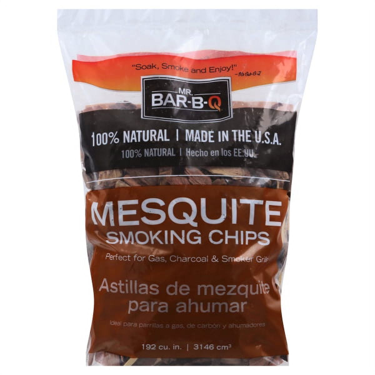 Mr. Bar-B-Q Wood Smoker Chips (Mesquite) Traditional Smoky Flavor Made ...