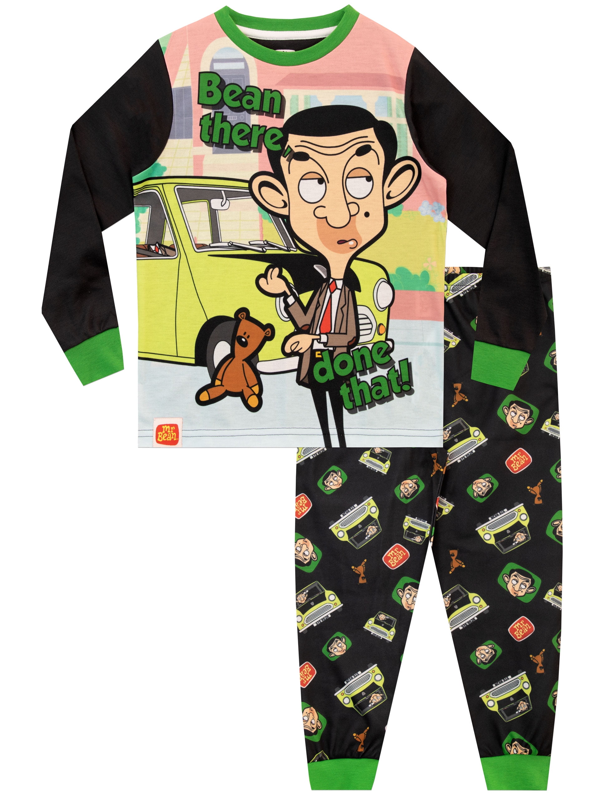 Mr Bean Boys Long Sleeve Pajamas Sizes 4 - 14 - Walmart.com