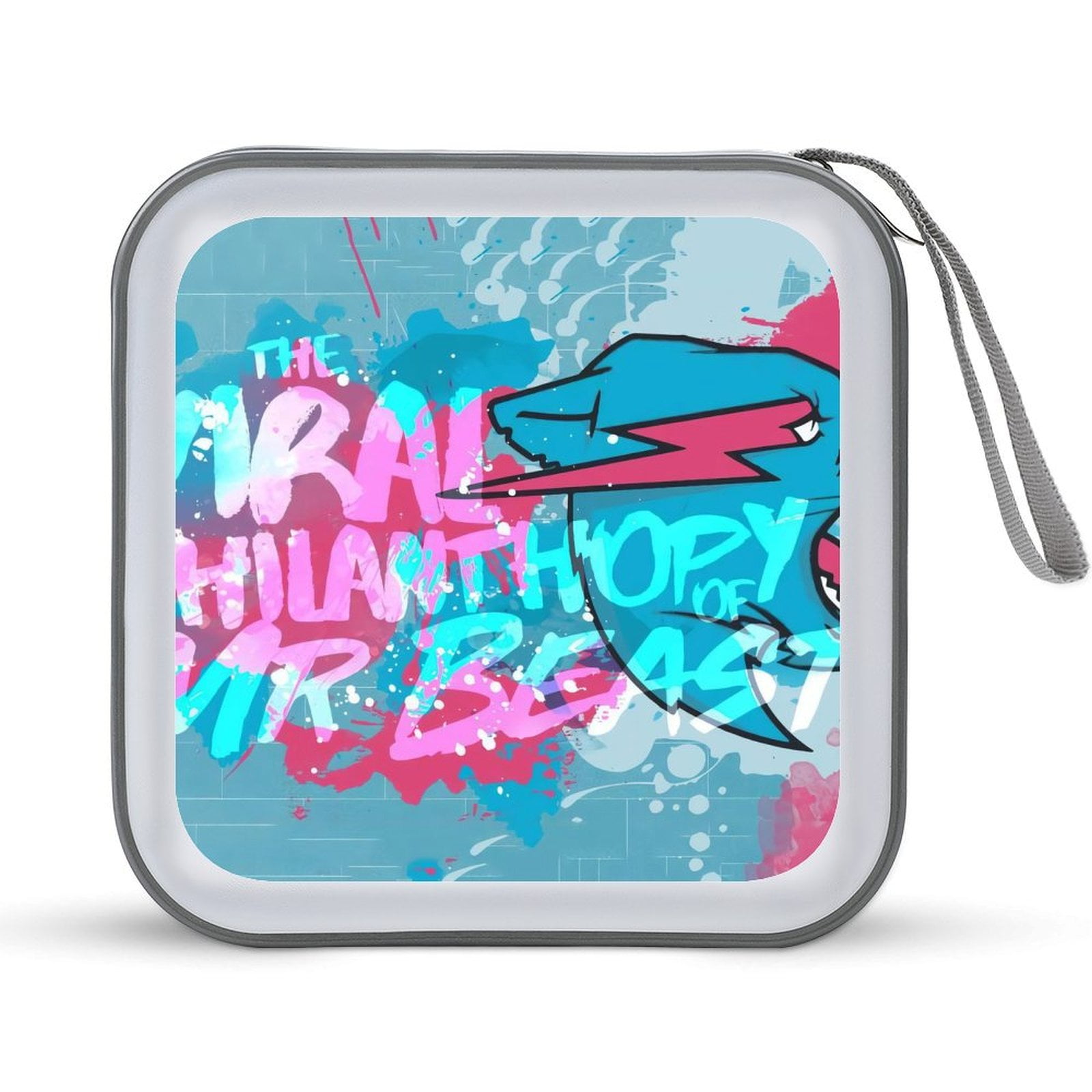 Mr Beast 005 CD Case, 40 Capacity VCD/DVD Case Holders Wallet Hard ...