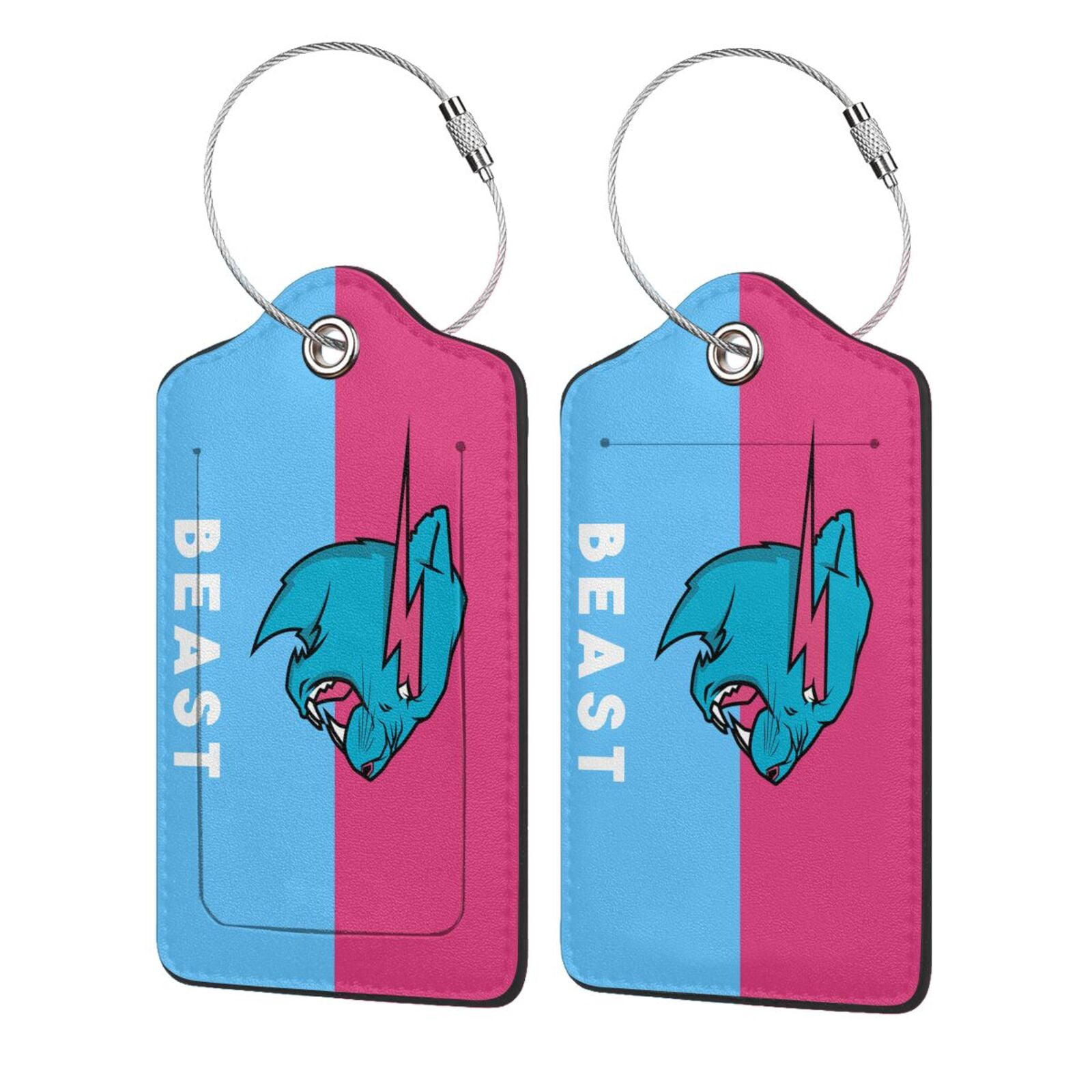 Mr-Beast 3 Luggage Tags for Suitcases Travel ID Identification Labels ...