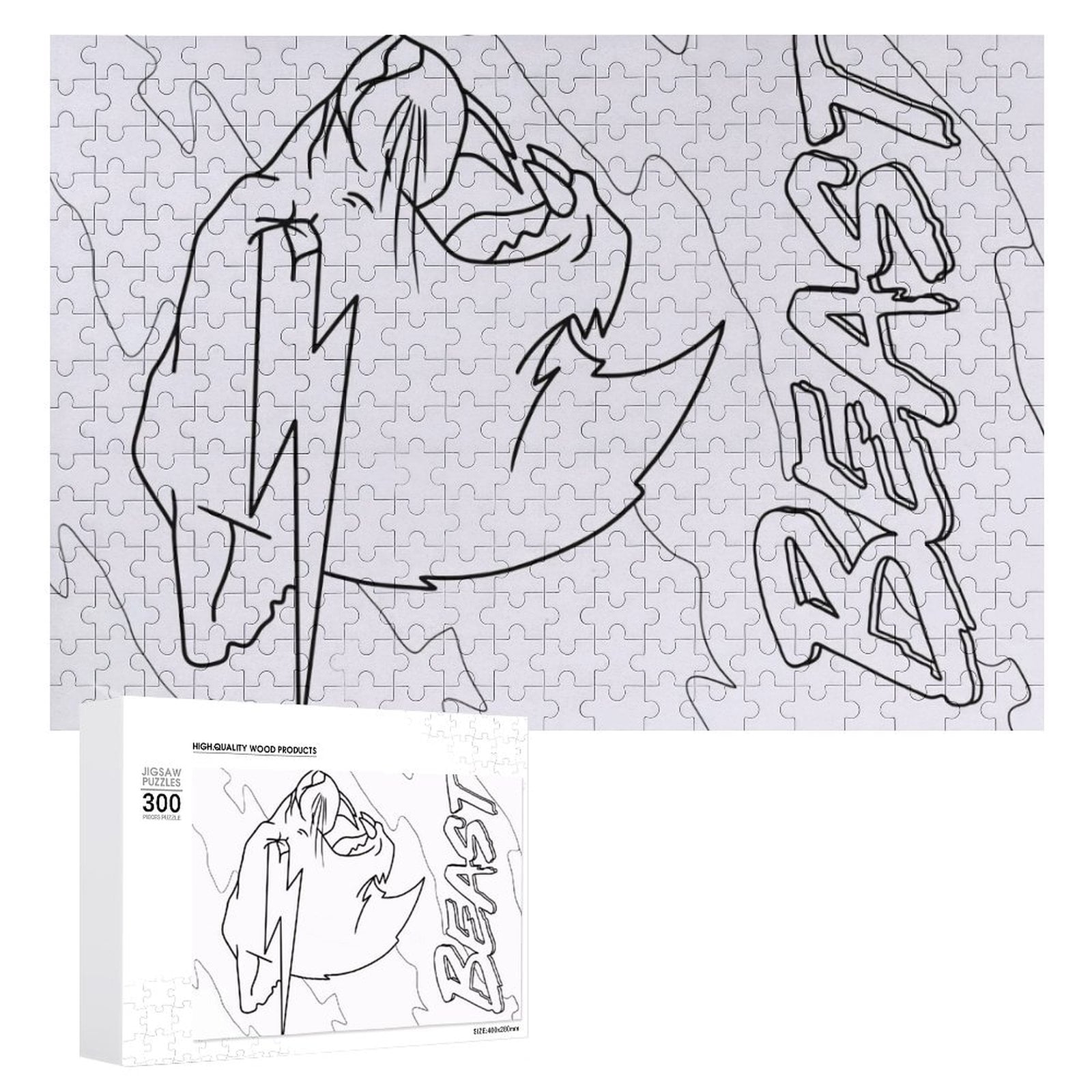 Mr Beast 300 Pieces Wooden Puzzles for Kids Adults Puzzles Gift for ...