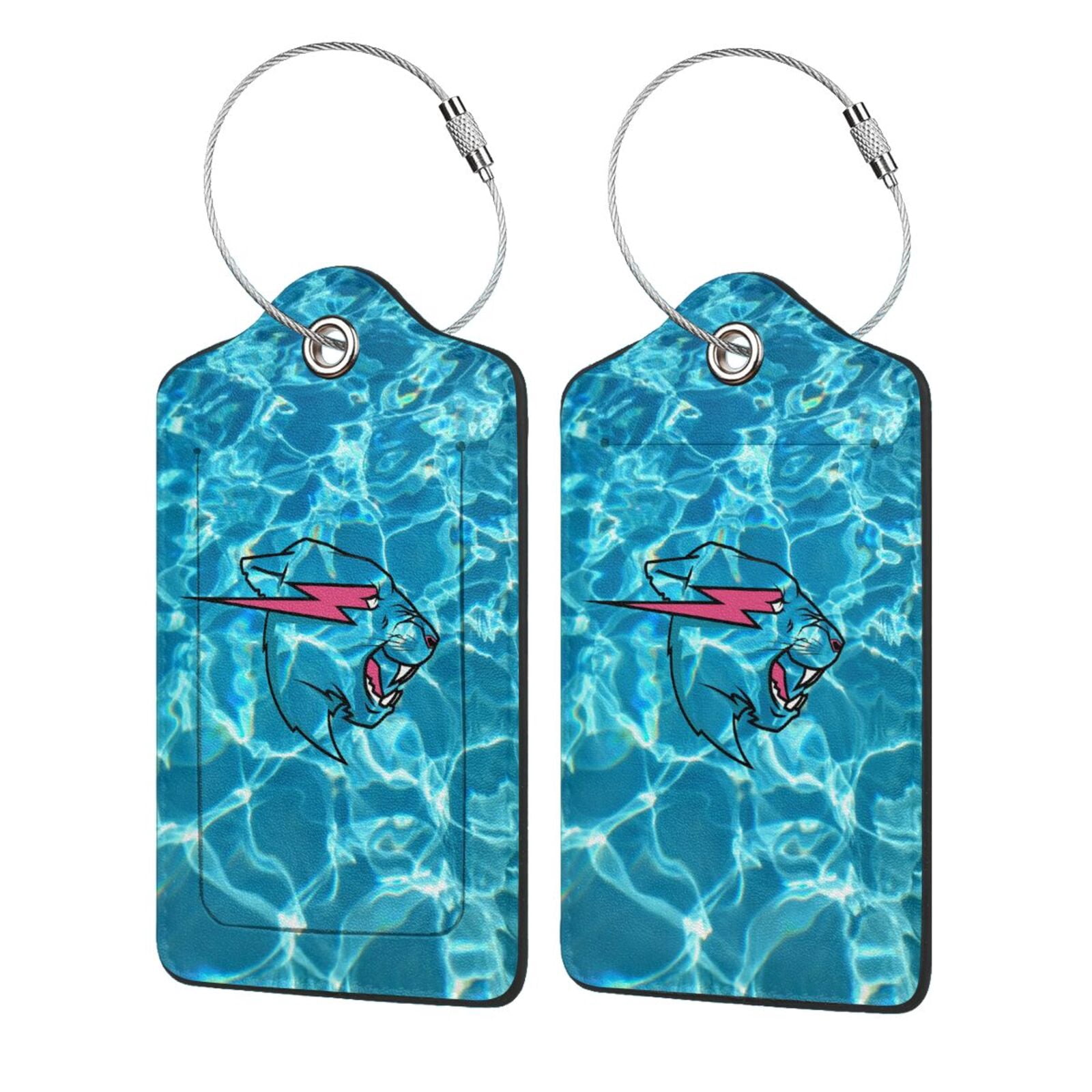 Mr Beast 6 Luggage Tags for Suitcases Travel ID Identification Labels ...