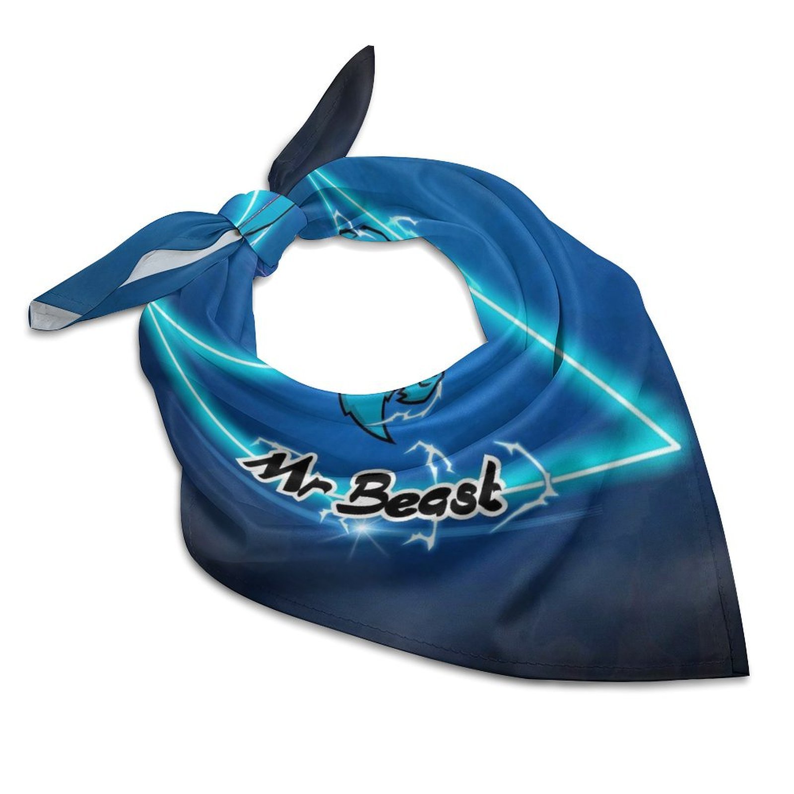 Mr Beast 9085 Square Satin Head Scarf Hair Scarves Silk-like Bandana ...