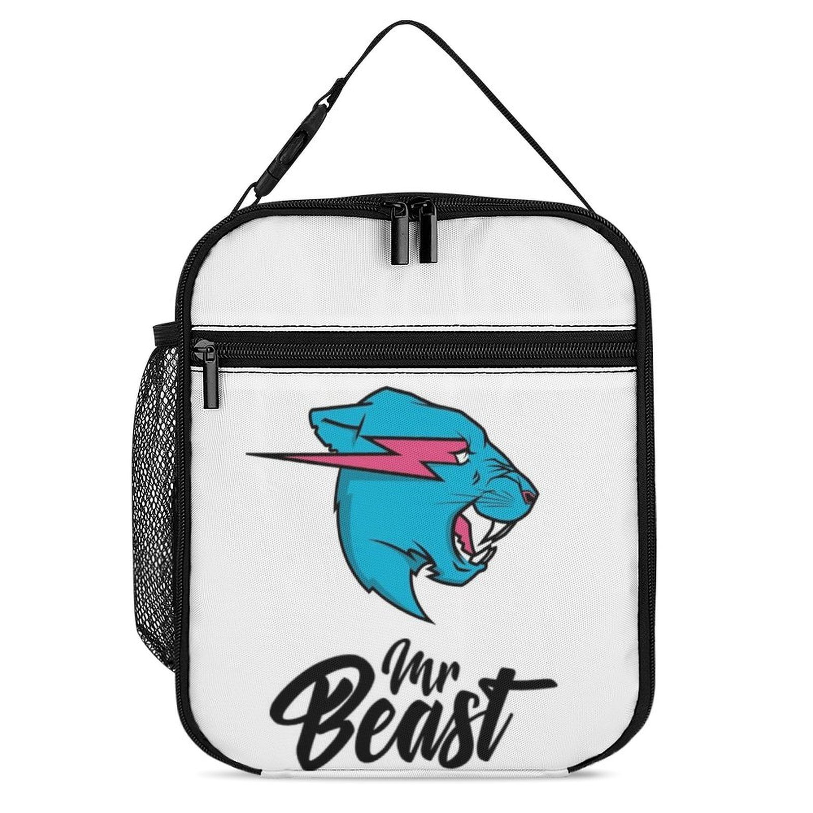 Mr Beast 985 Custom Text Lunch Bag With Satchel Shoulder Strap ...