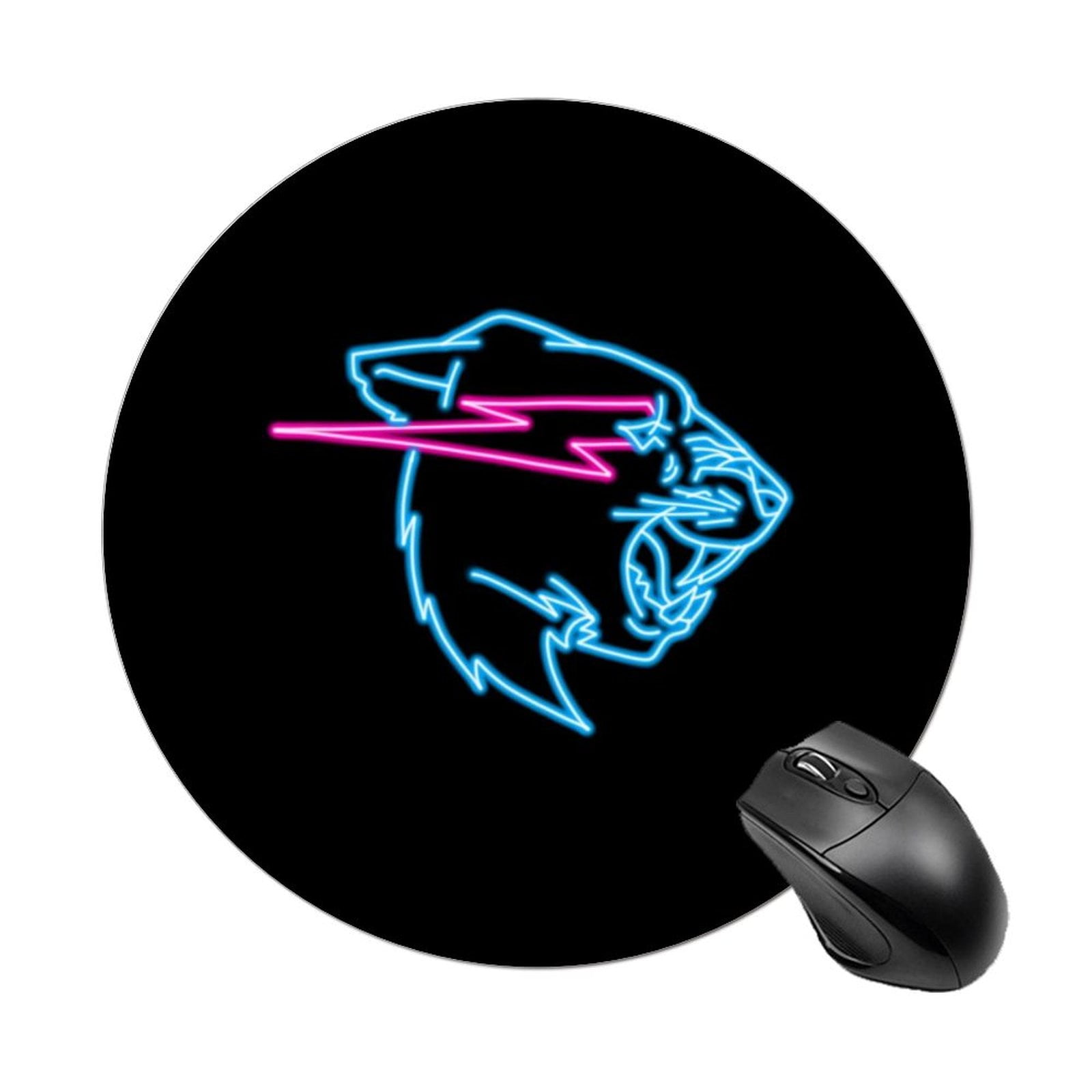 Mr Beast Anti-Slip Round Mouse Pad Portable Design for Home Work Office ...