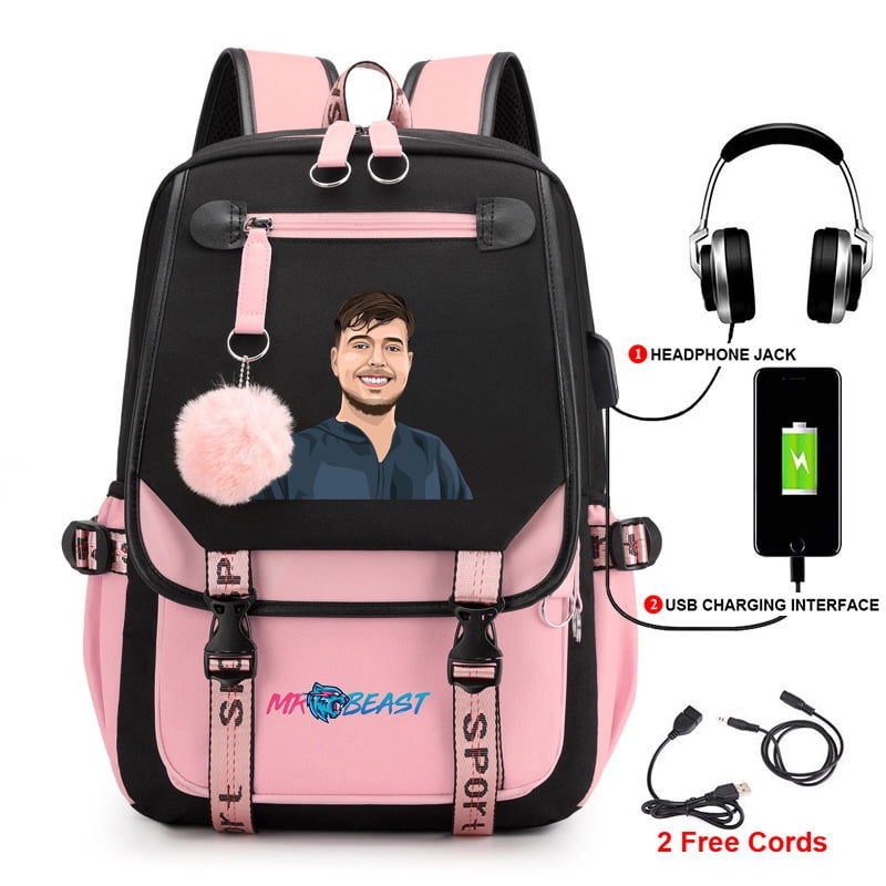 Mr Beast Back to School Backpack, 18 Inch Durable Travel & School ...