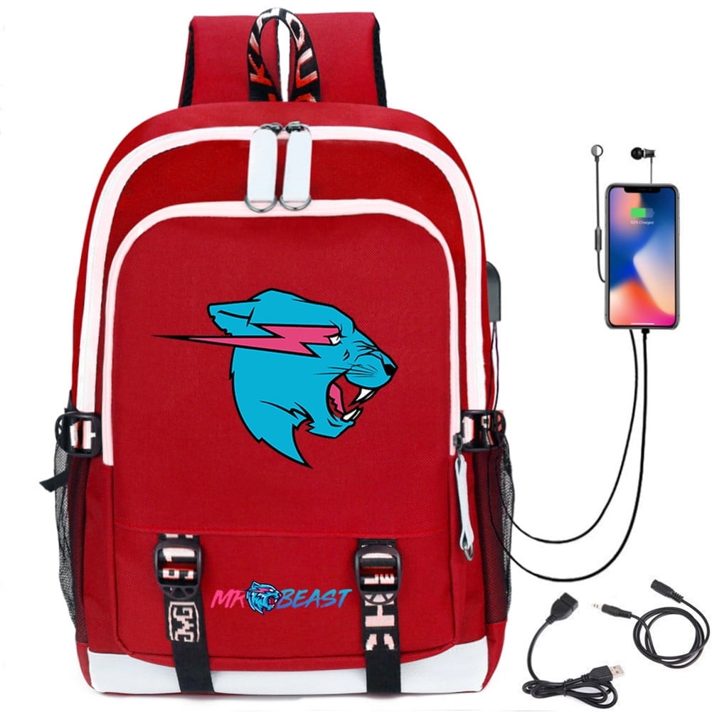 Mr Beast Backpack Large Capacity Lightweight Sports Travel Laptop Bag ...