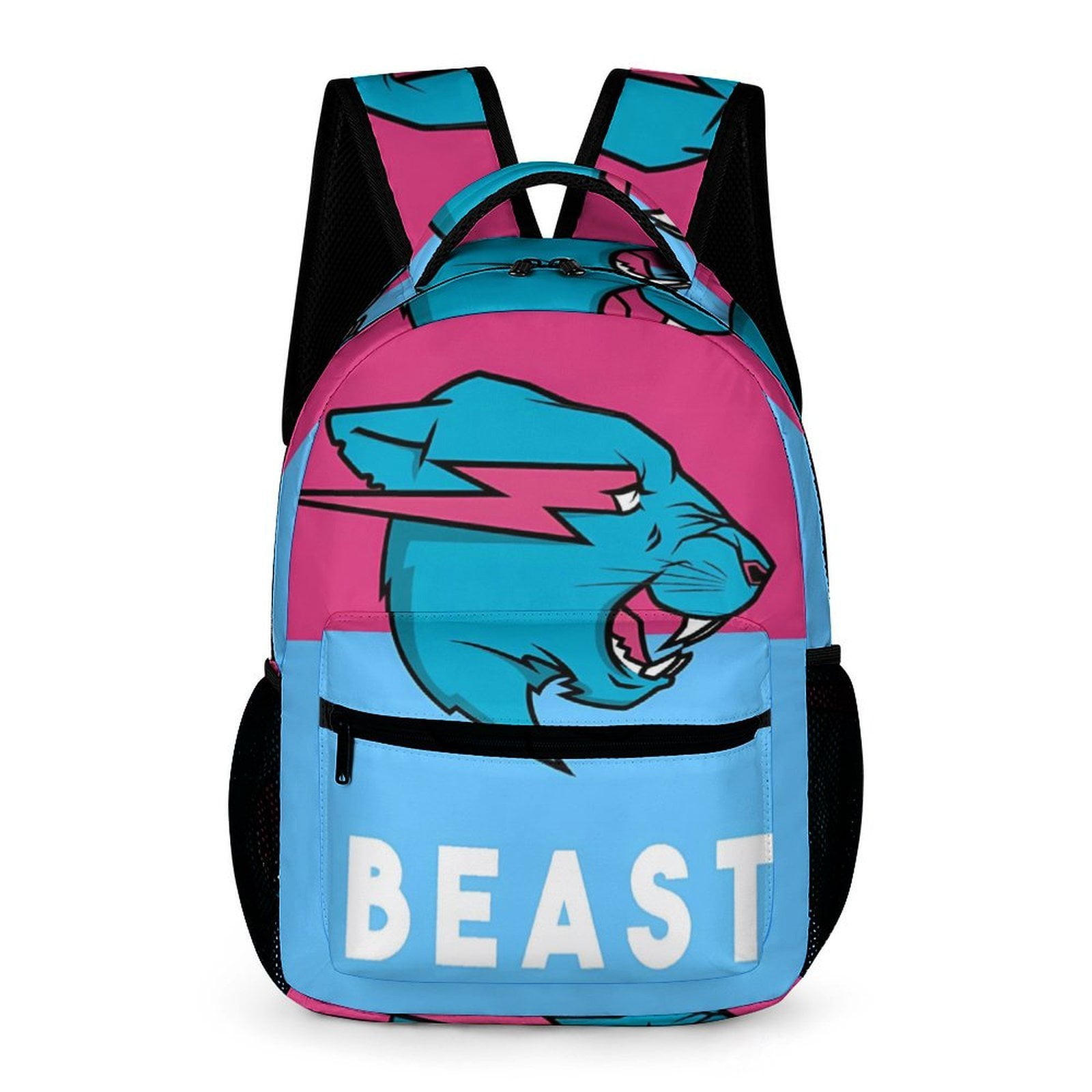 Mr-Beast Backpack, School Backpacks with Side Mesh Pockets And Front ...