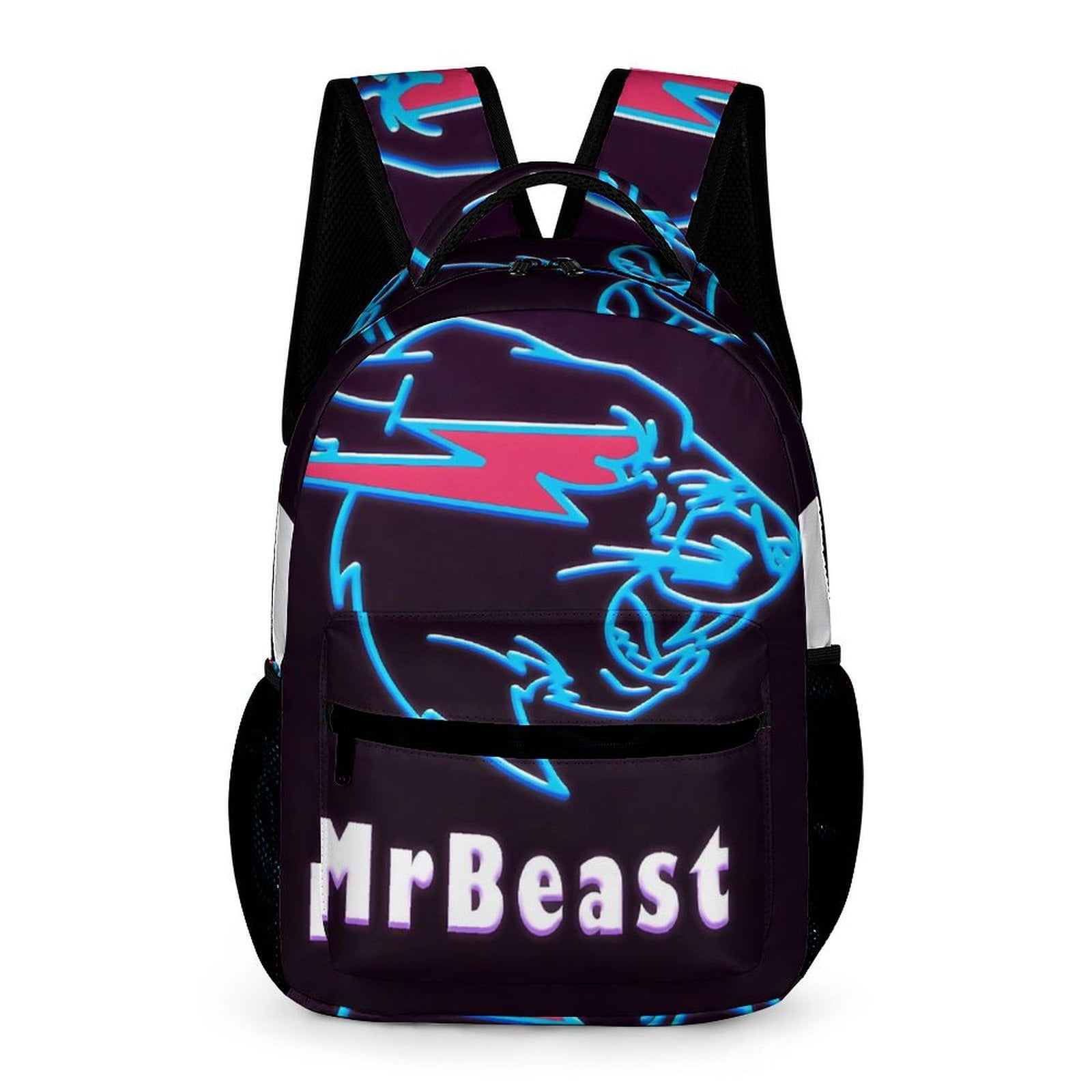 Mr-Beast Backpack, School Backpacks with Side Mesh Pockets And Front ...