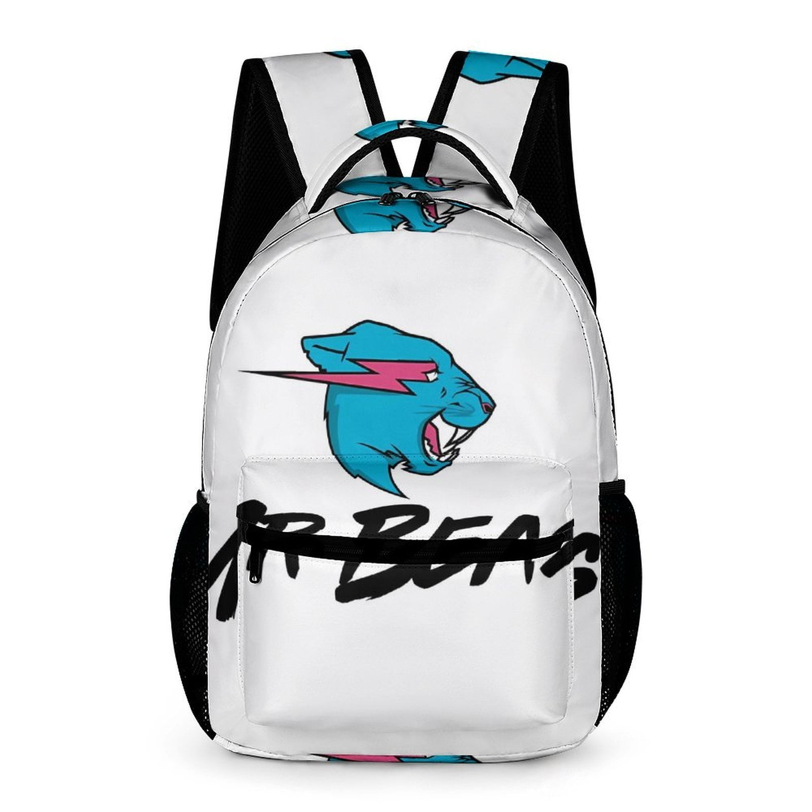 Mr-Beast Backpack, School Backpacks with Side Mesh Pockets And Front ...