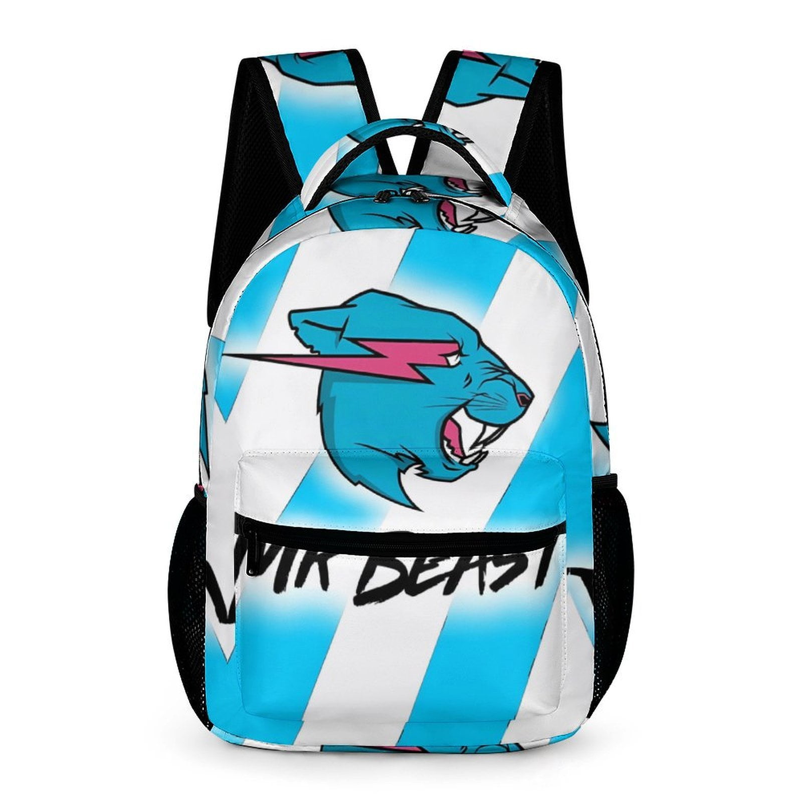 Mr-Beast Backpack, School Backpacks with Side Mesh Pockets And Front ...
