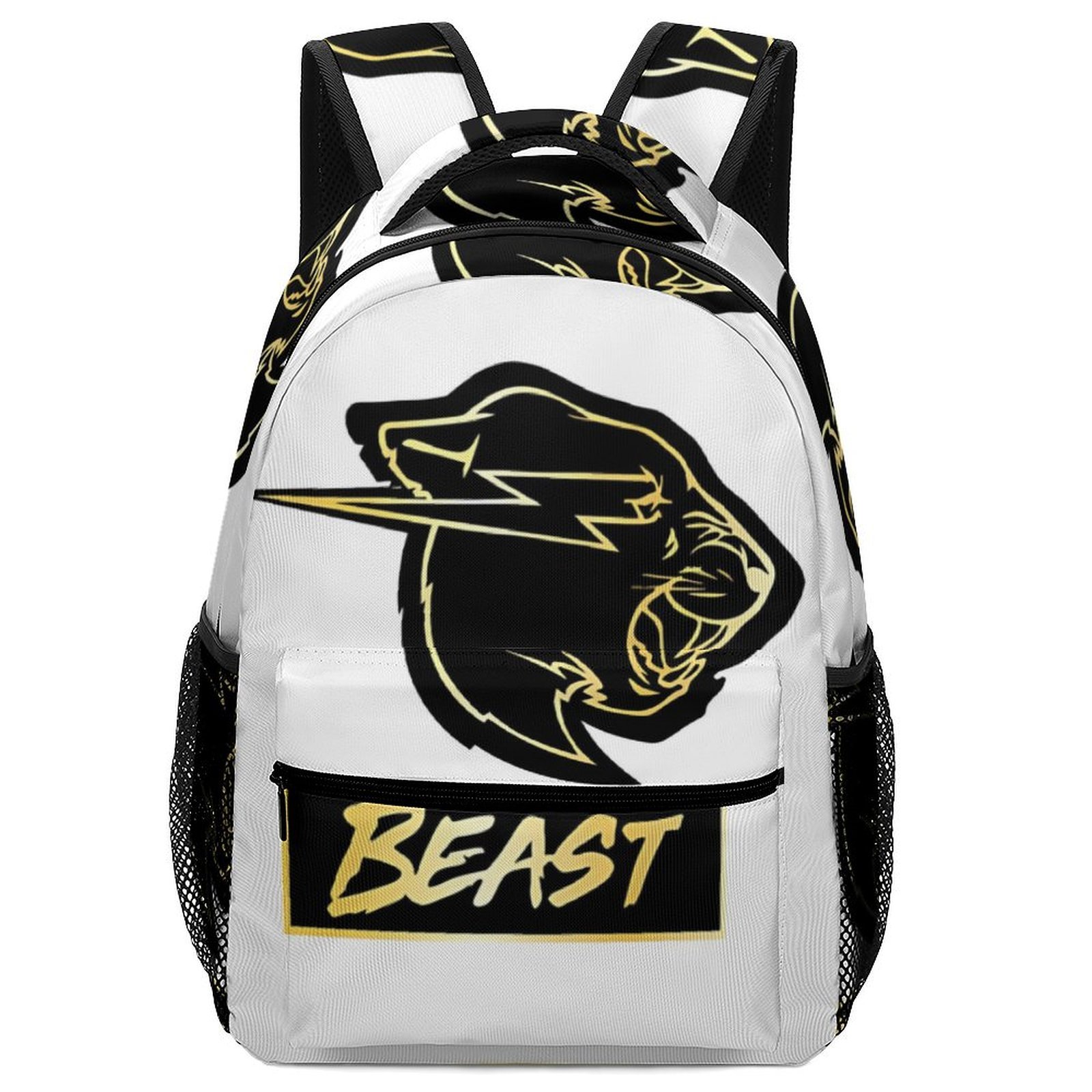 Mr-Beast Backpacks, Lightweight Casual Digital Full Print Bookbags ...