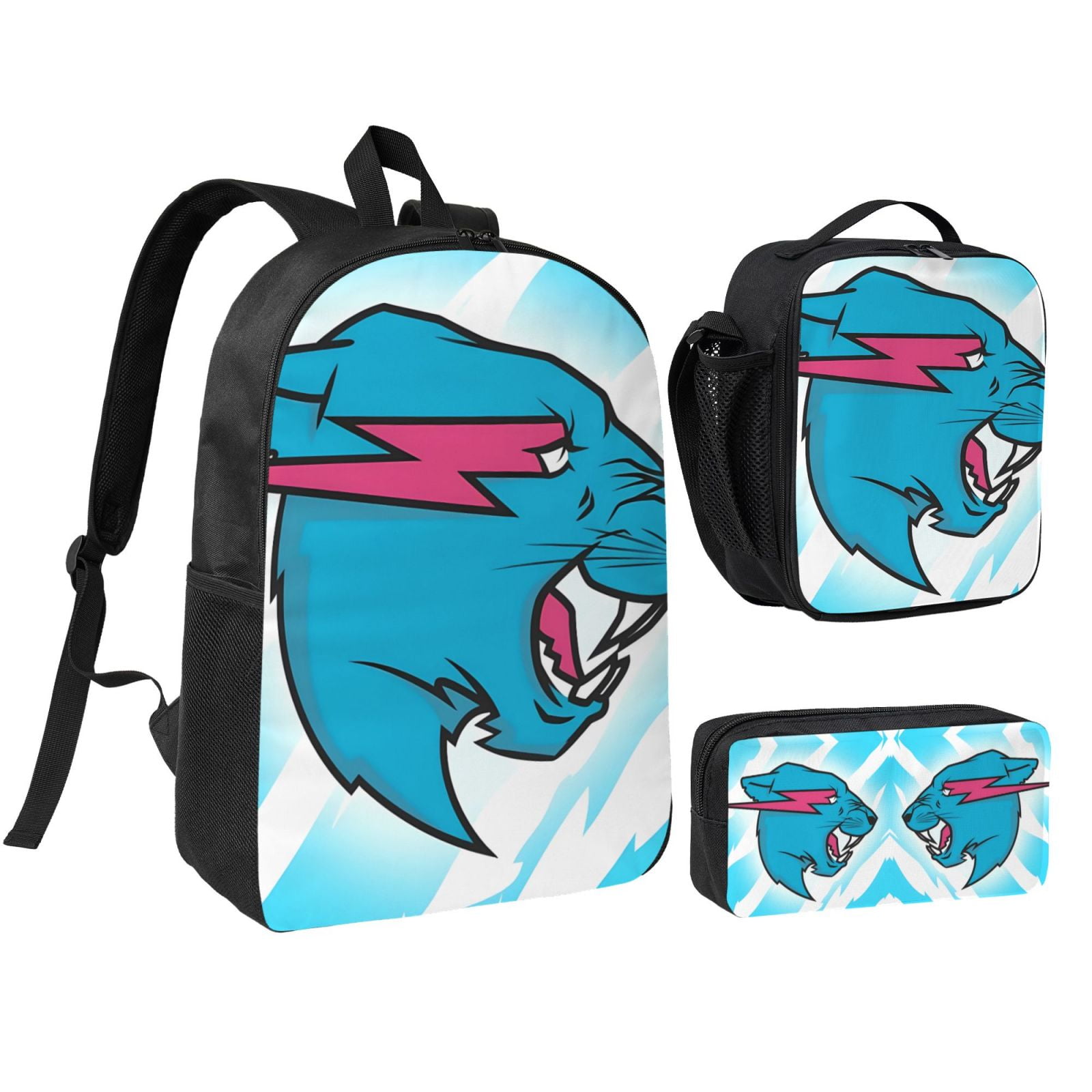 Mr-Beast Backpacks Sets, Laptop Backpack With Lunch Box And Pencil Case ...