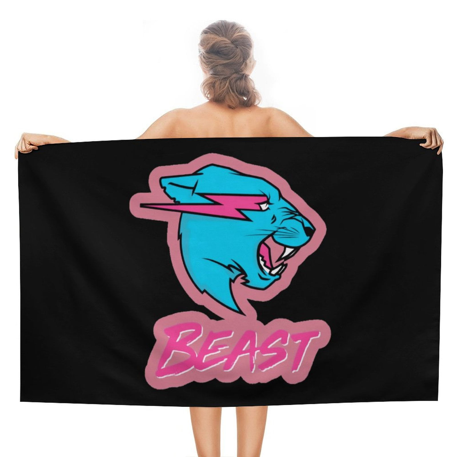 Mr Beast Beach Towel Blanket Oversized Pool Towel Sand-Free Beach Towel Quick Drying Camping ...