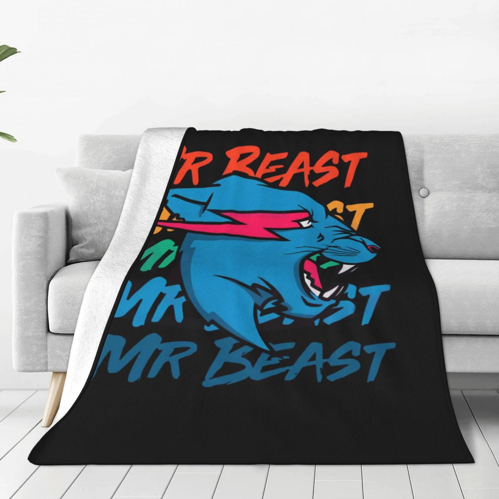 Mr Beast Blanket Ultra-Soft Flannel Fleece Warm Throw Quilt Anime ...
