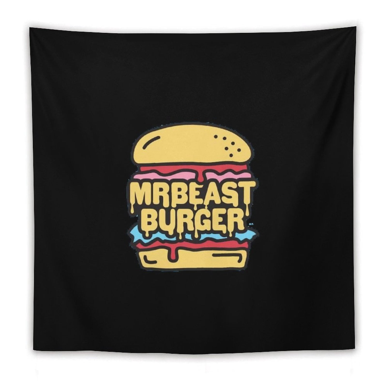 Mr-Beast Burgers Tapestry,Mr-Beast Burgers Tapestry Wall Hanging,Wall ...