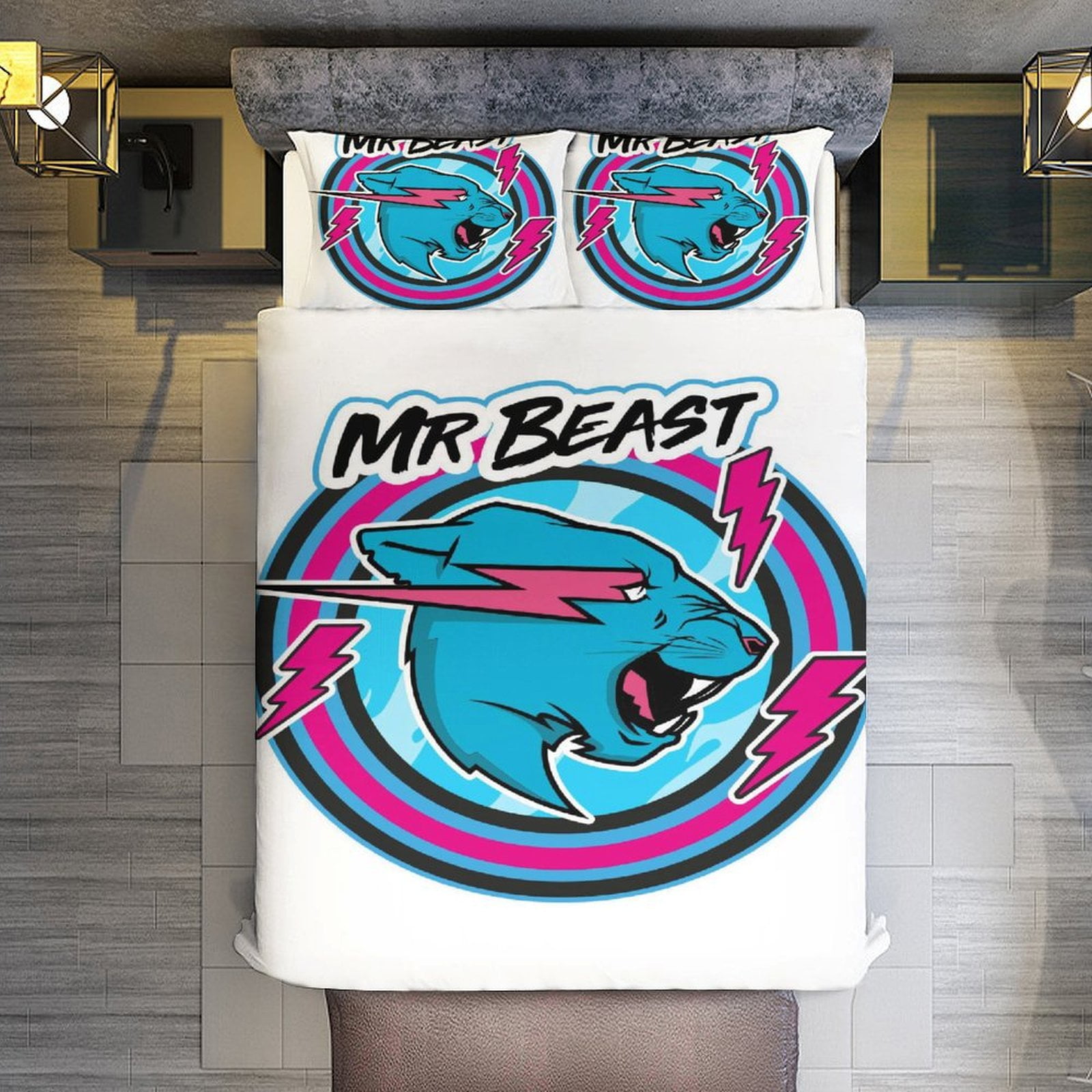 Mr Beast Cake Topper Design Bed Sheets for Kids Boys Girls,Ultra Soft 3 ...