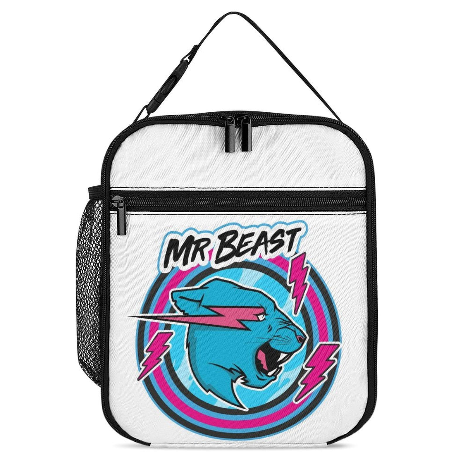 Mr Beast Cake Topper Design Custom Text Lunch Bag With Satchel Shoulder ...