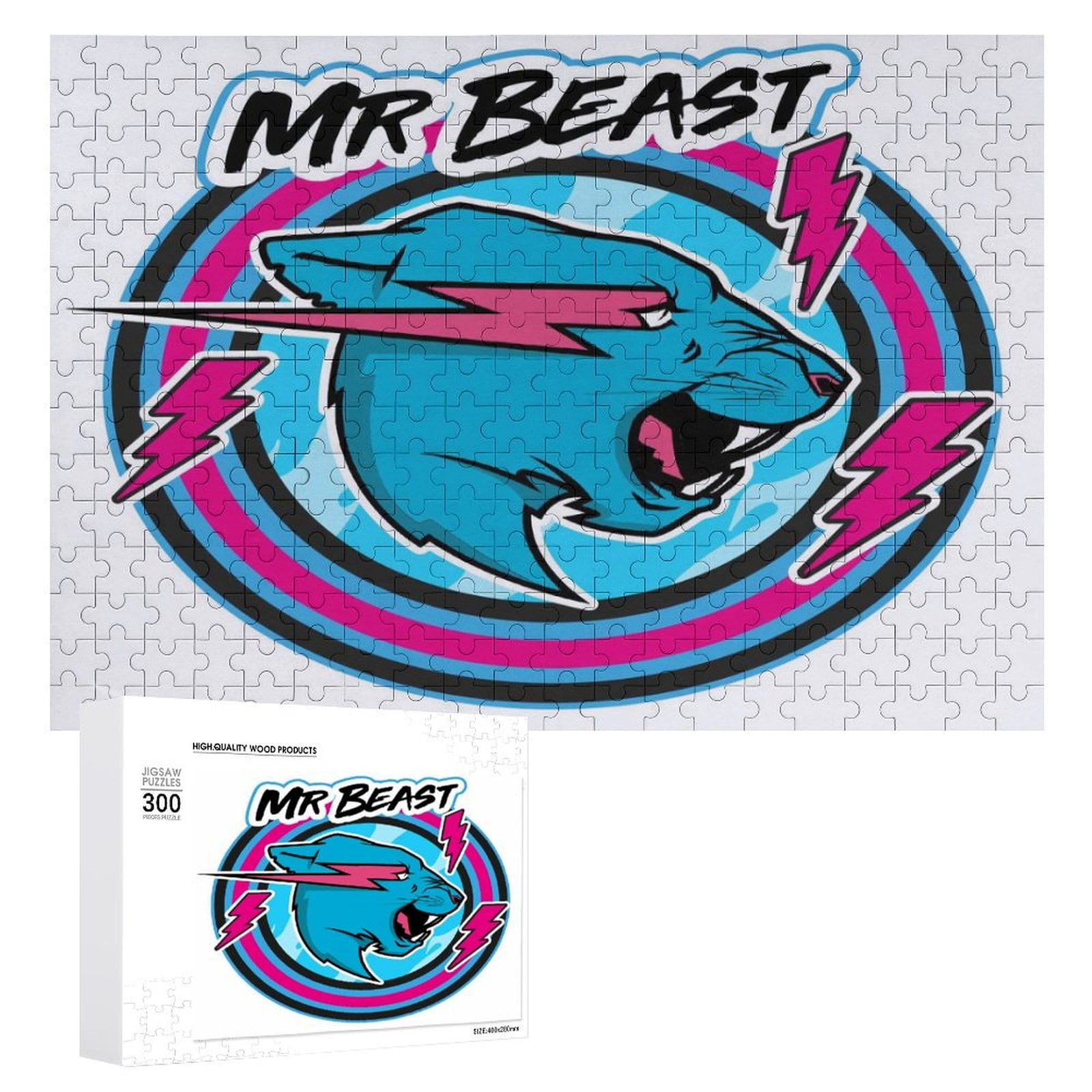 Mr Beast Cake Topper Design Puzzles for Kids Ages 4-8,Educational Kids ...