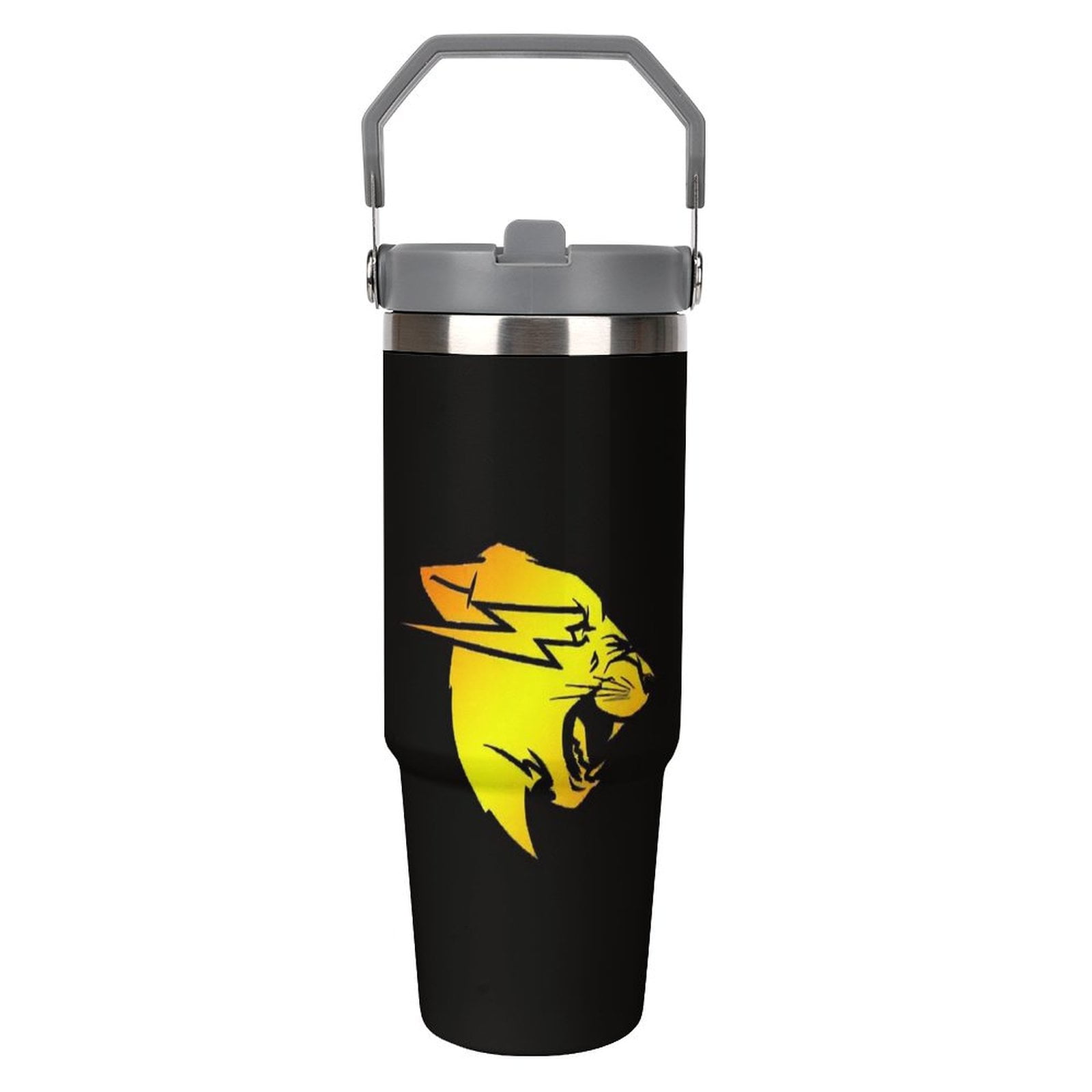 Mr-Beast Gold Logo 30oz Stainless Steel Tumblers with Flip Straw ...