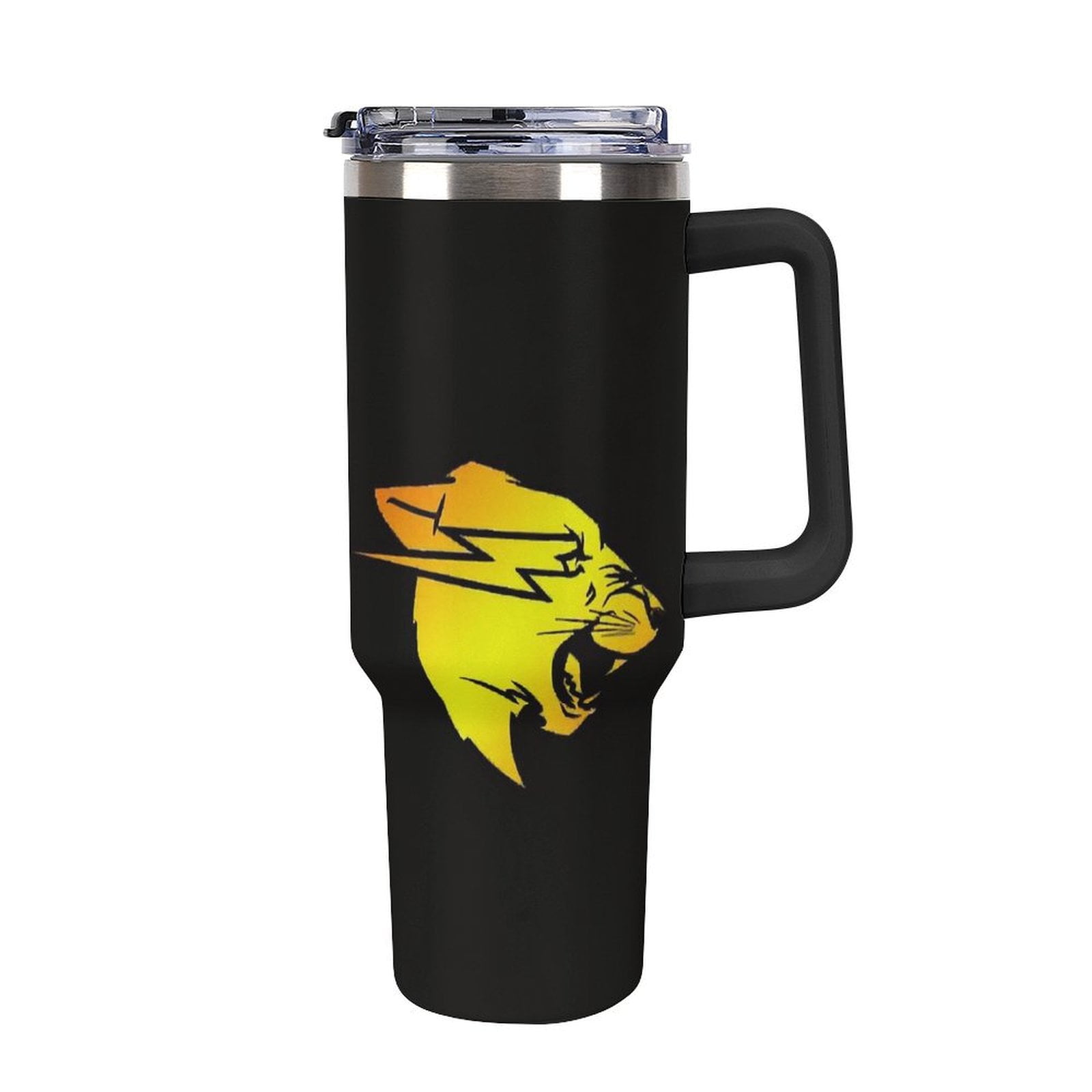 Mr-Beast Gold Logo Tumbler with Handle and Straw Large 40 oz, Stainless ...