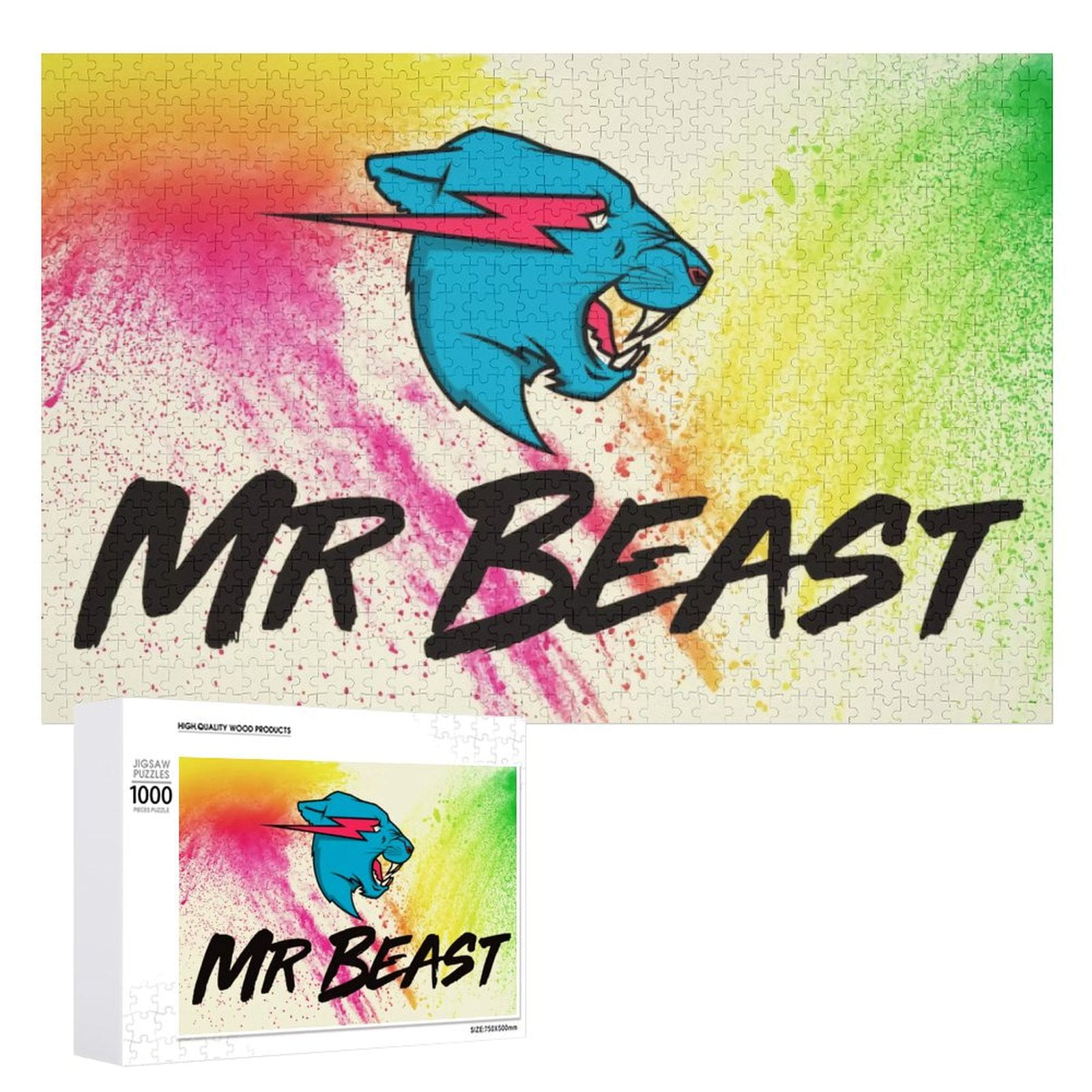 Mr Beast Jigsaw Puzzles Home Decors Family Challenge Toy developmental ...