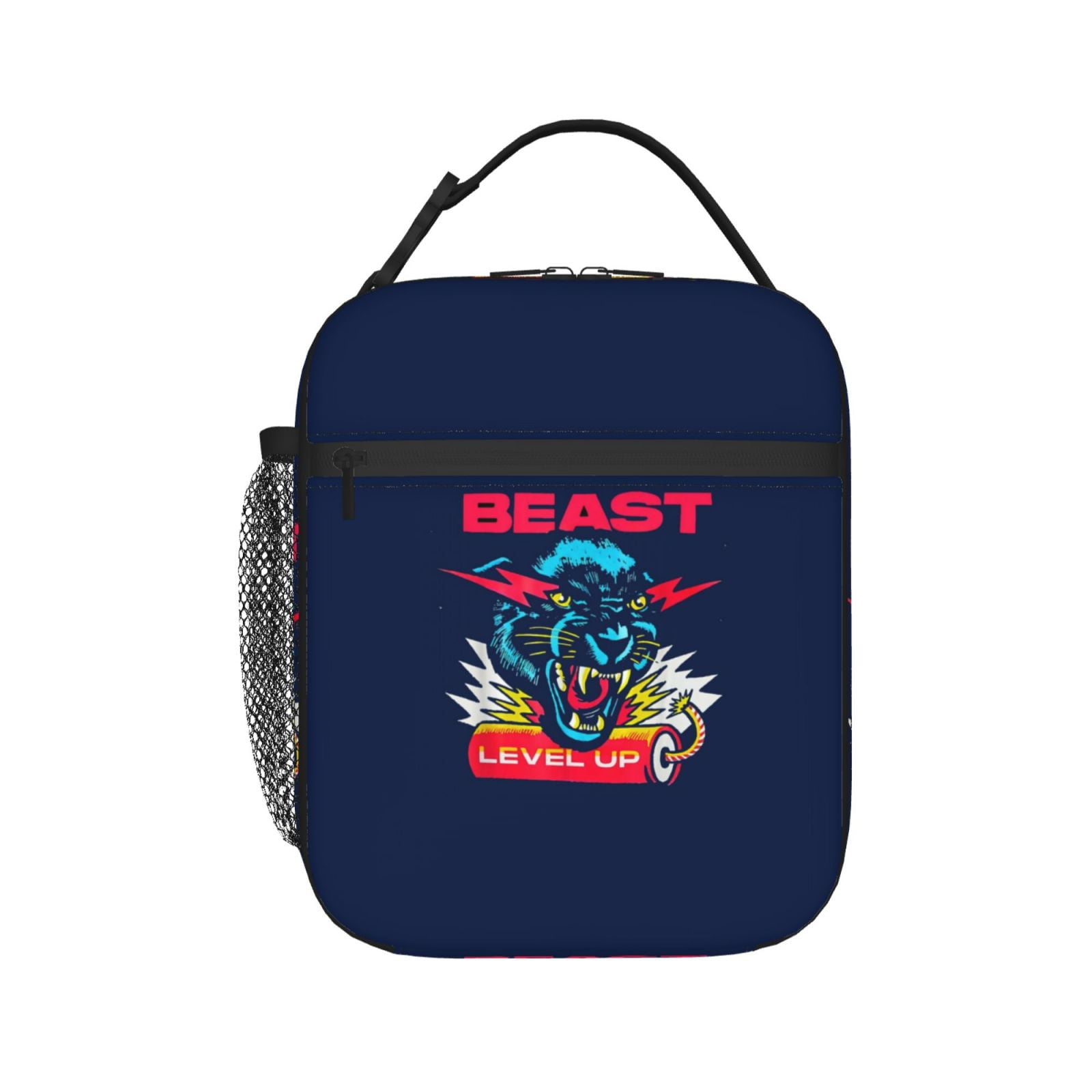 Mr Beast Level Up Logo Lunch Box for Women & Men Adult Insulated Lunch Bag,Small Leakproof ...