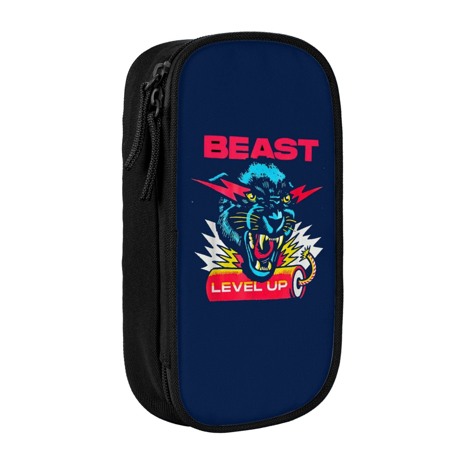 Mr Beast Level Up Logo Pencil Case,Pencil Pouch,Extra Big Pencil Bag,Pen Bag Wide Opening,Soft ...