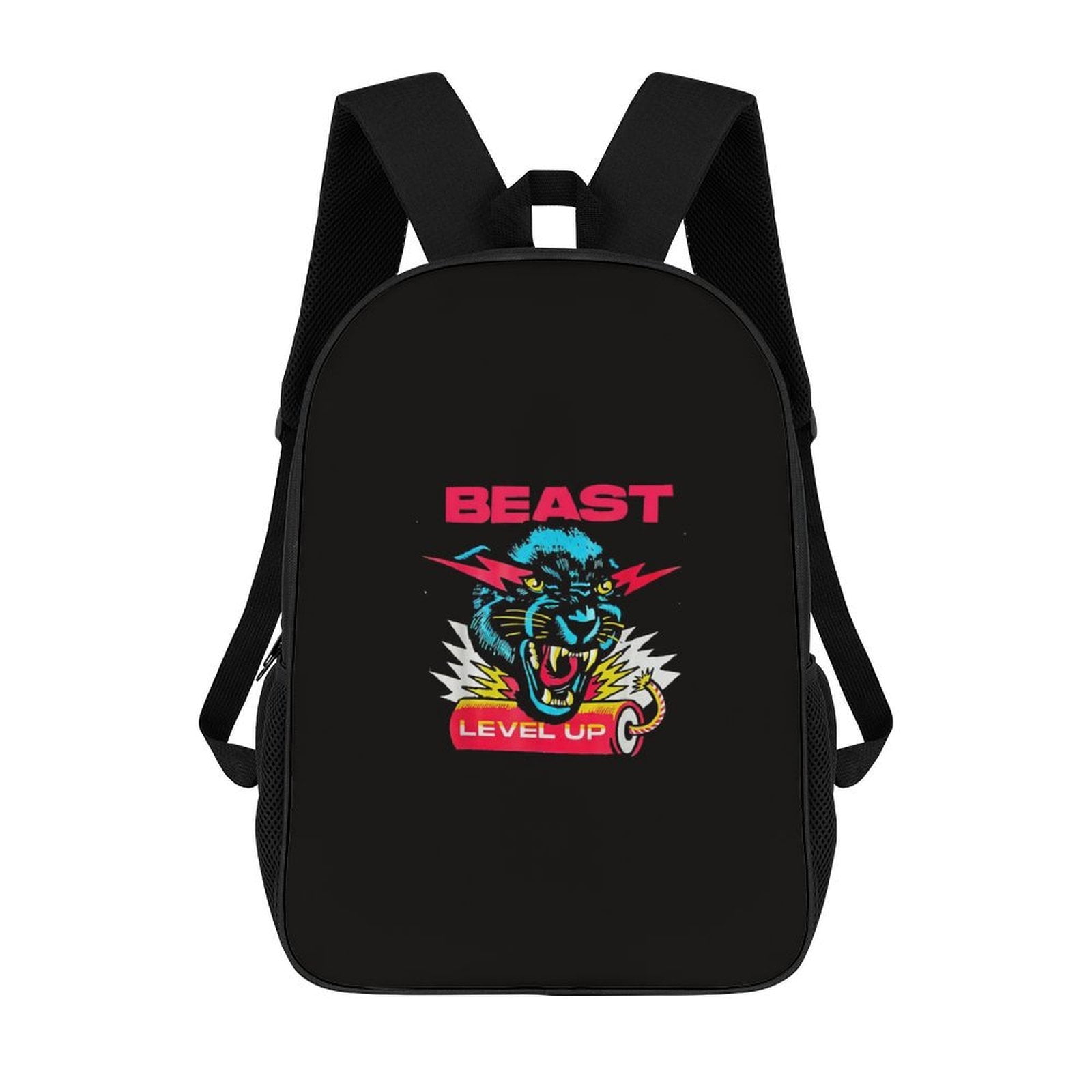 Mr Beast Level Up Logo Backpack Travel Bag for Men & Women Lightweight ...