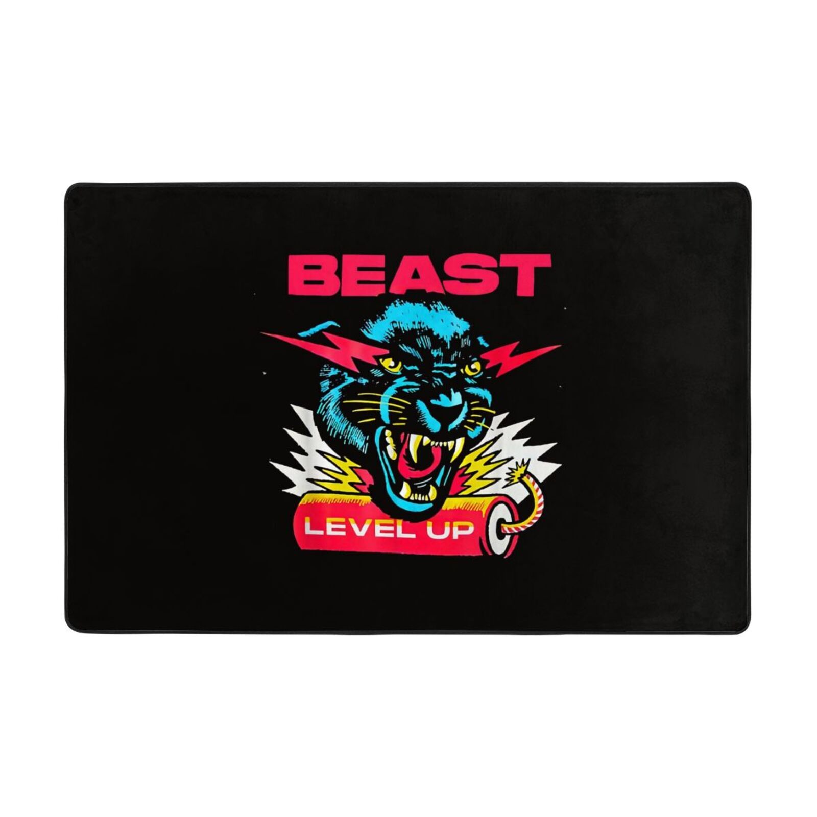 Mr Beast Level Up Logo Gamer Rug Room Non-Slip Gaming Rug Cool Graffiti ...