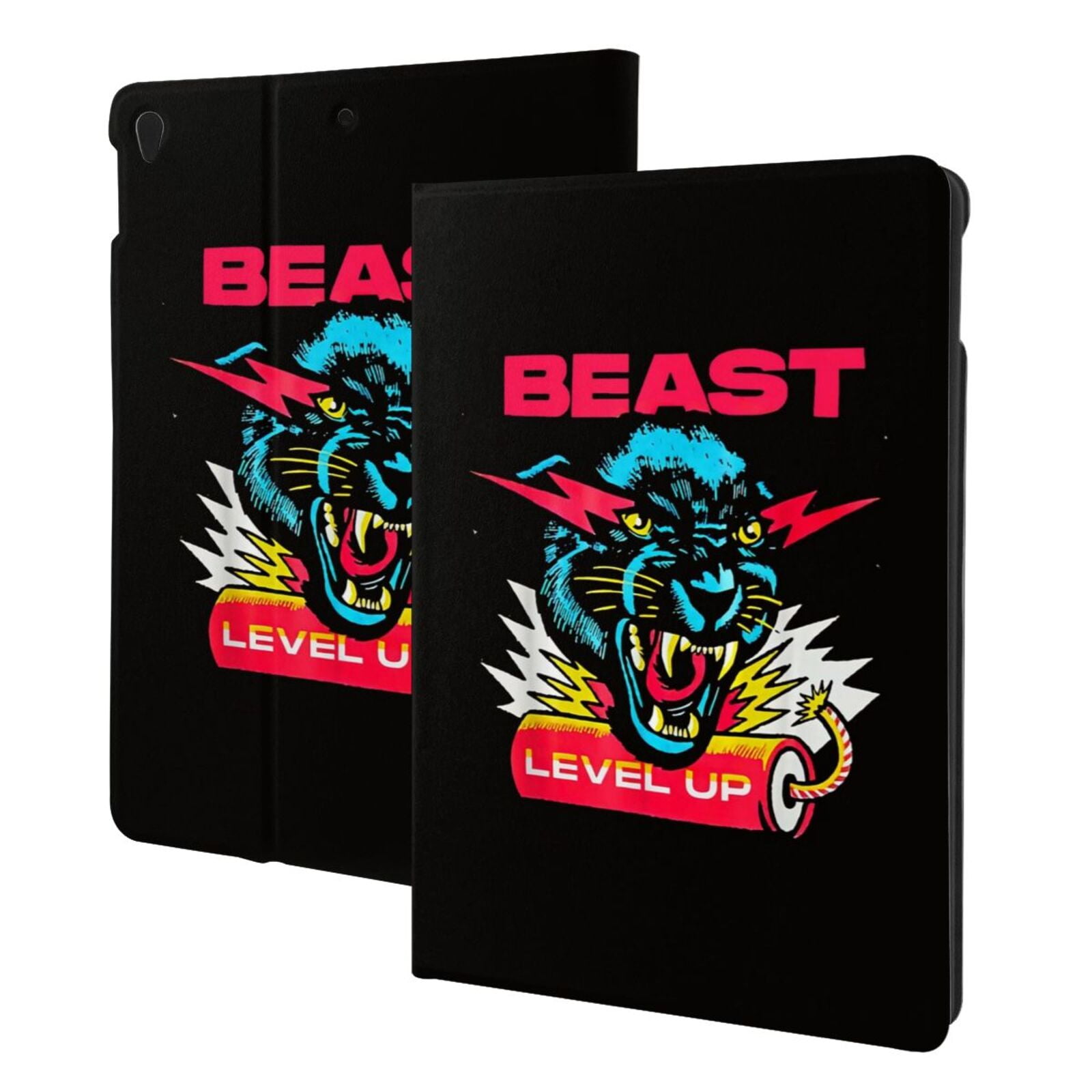 Mr Beast Level Up Logo Kawaii Cute 3d Design Ipad Case Soft Covers For Boys Girls Teens Cool ...