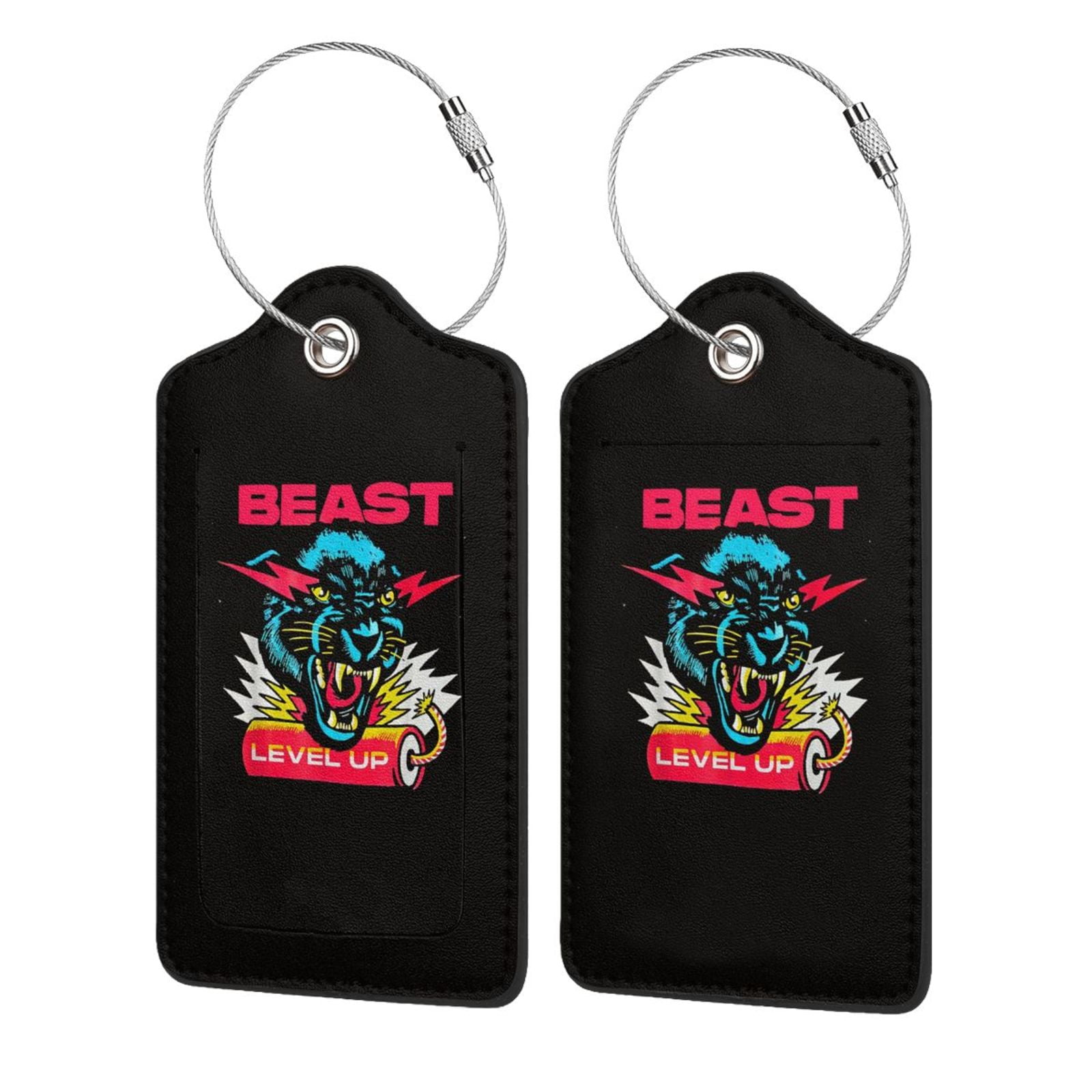 Mr Beast Level Up Logo Luggage Tags for Suitcases Travel ID ...