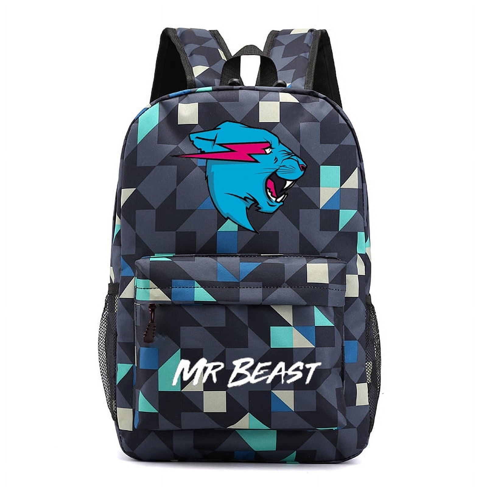 Mr Beast Lightning Cat Backpacks Cartoon Backpack 3D Printed Laptop Bag ...