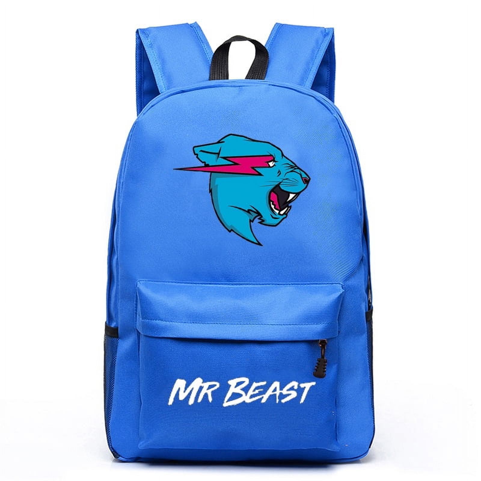 Mr Beast Lightning Cat Backpacks Cartoon Backpack 3D Printed Laptop Bag ...