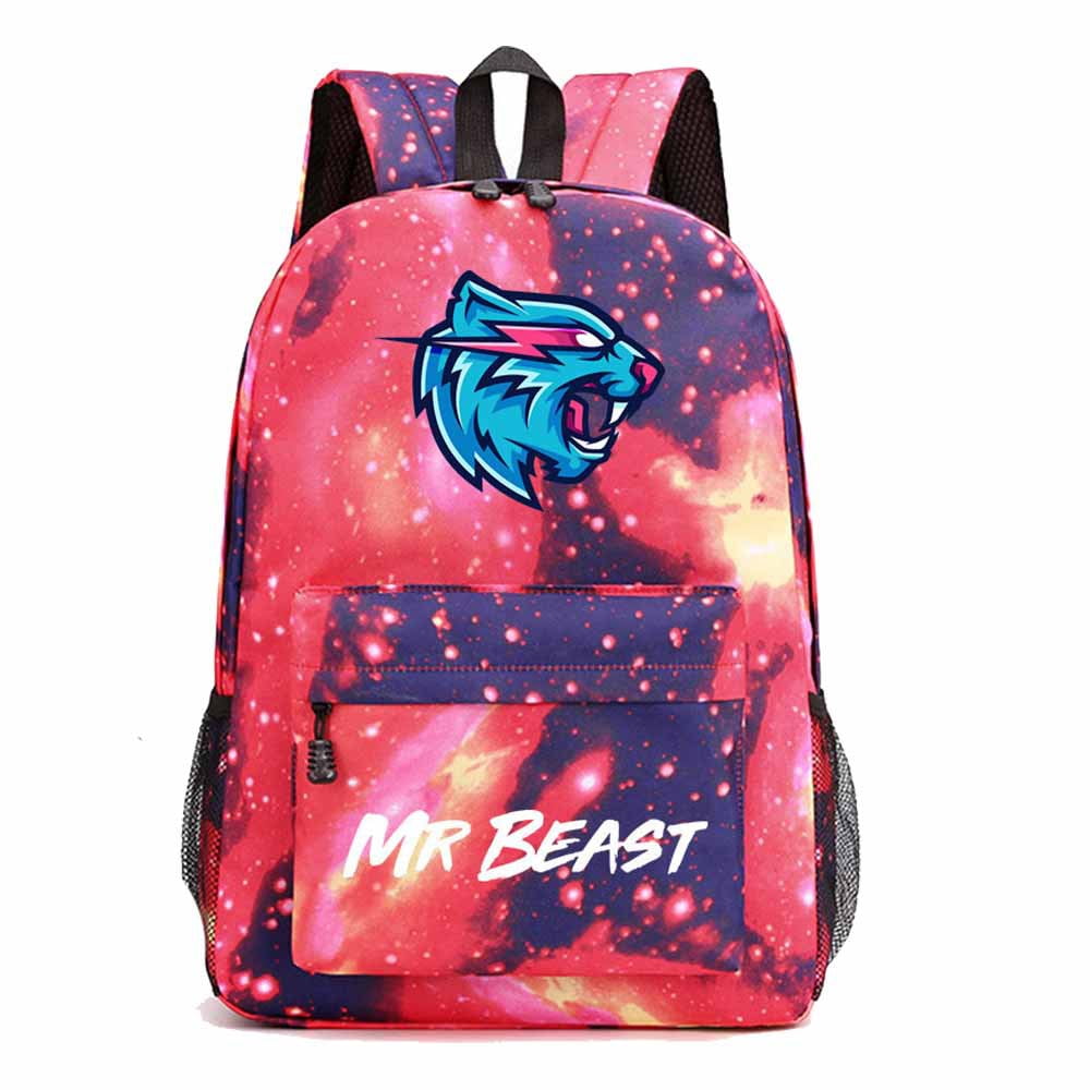 Mr Beast Lightning Cat Backpacks Cartoon Backpack 3D Printed Laptop Bag ...
