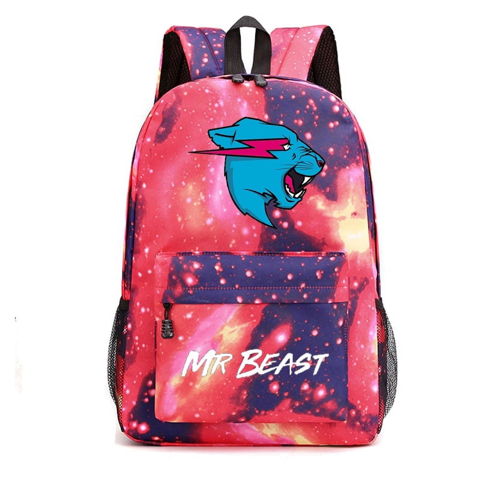 Mr Beast Lightning Cat Backpacks Cartoon Backpack 3D Printed Laptop Bag ...