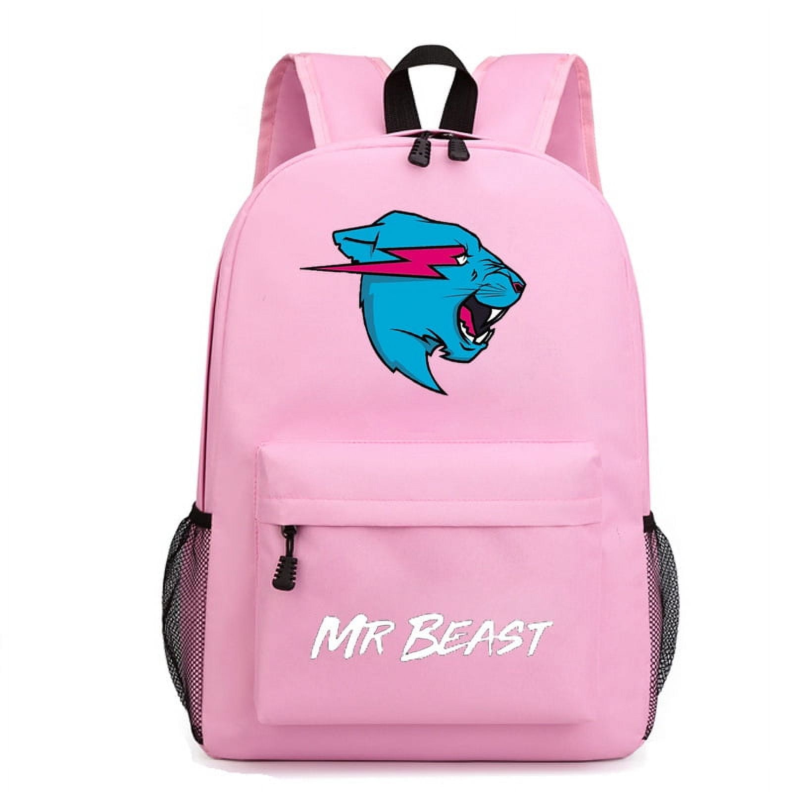 Mr Beast Lightning Cat Backpacks Cartoon Backpack 3D Printed Laptop Bag ...