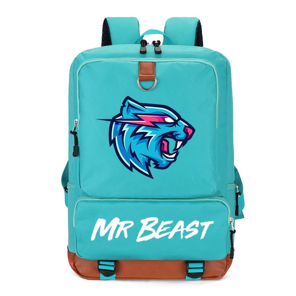 Mr Beast Lightning Cat backpack, outdoor travel bag, student schoolbag ...