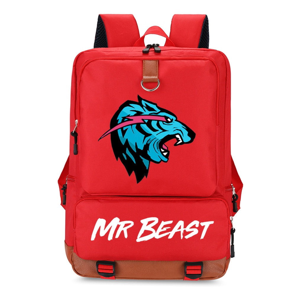 Mr Beast Lightning Cat backpack, outdoor travel bag, student schoolbag ...