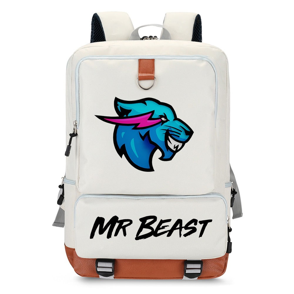 Mr Beast Lightning Cat backpack, outdoor travel bag, student schoolbag ...