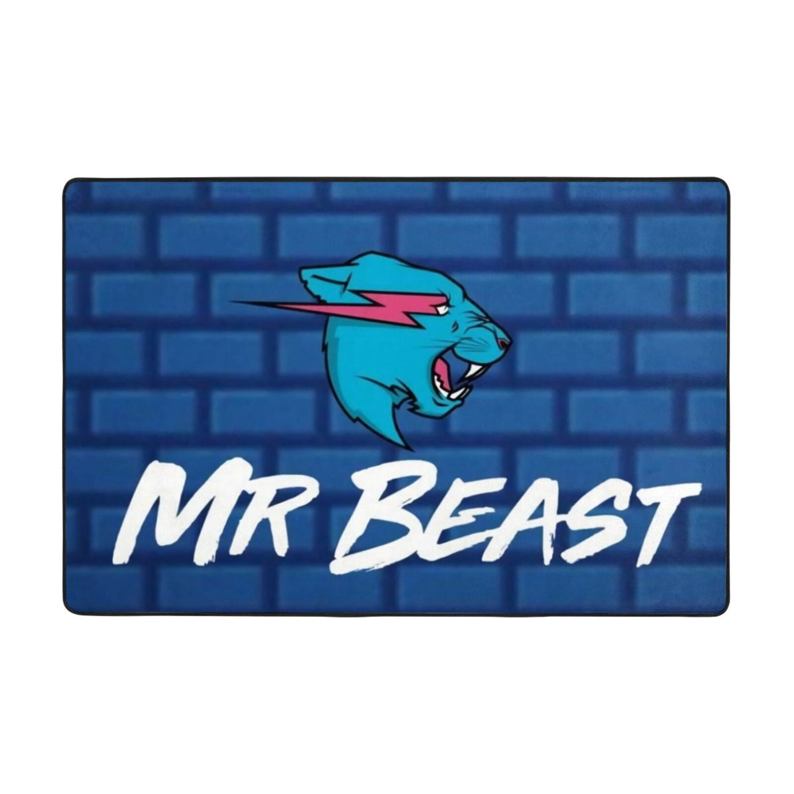Mr-Beast LoGo Gamer Rug Room Non-Slip Gaming Rug Cool Graffiti Gaming ...
