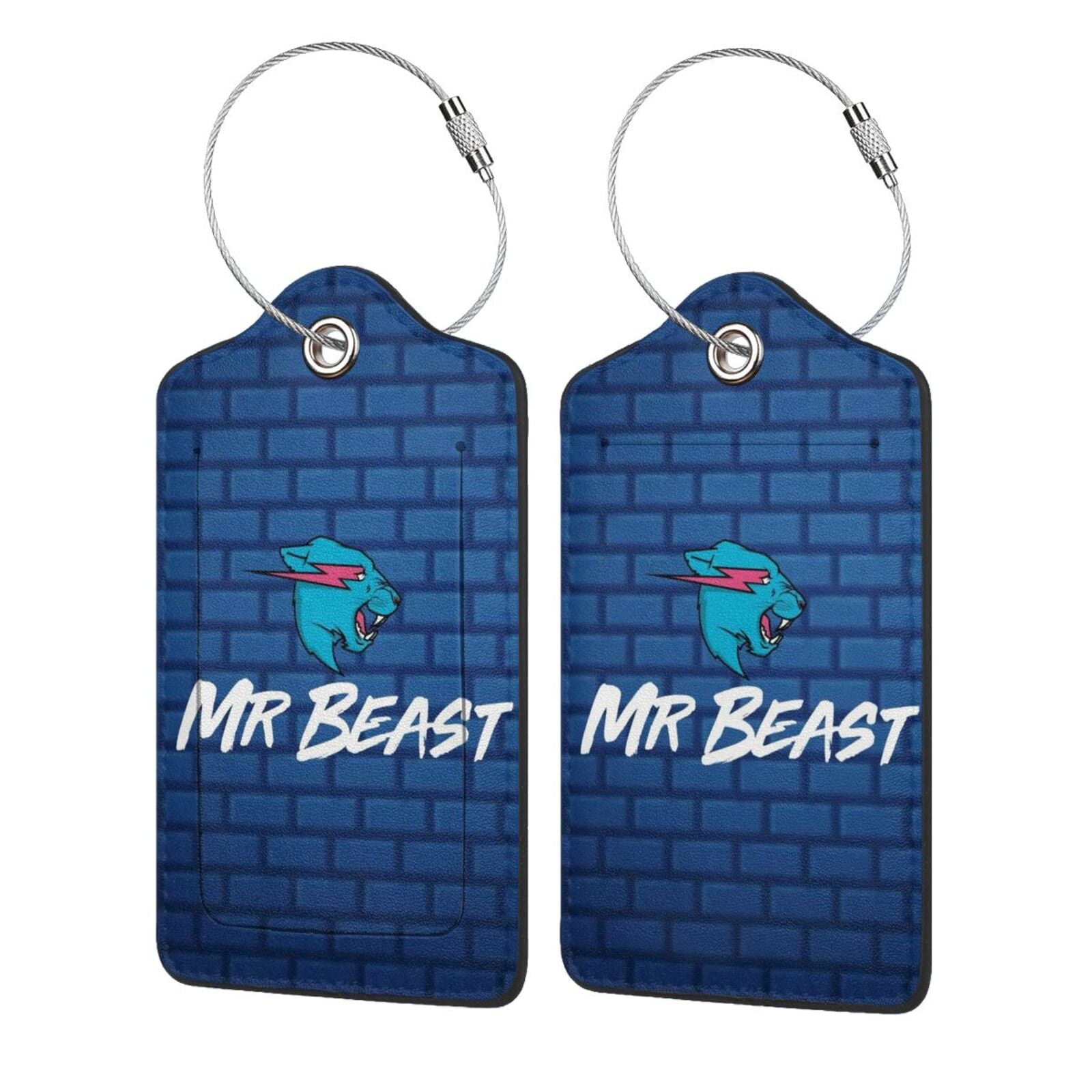 Mr-Beast LoGo Luggage Tags for Suitcases Travel ID Identification ...