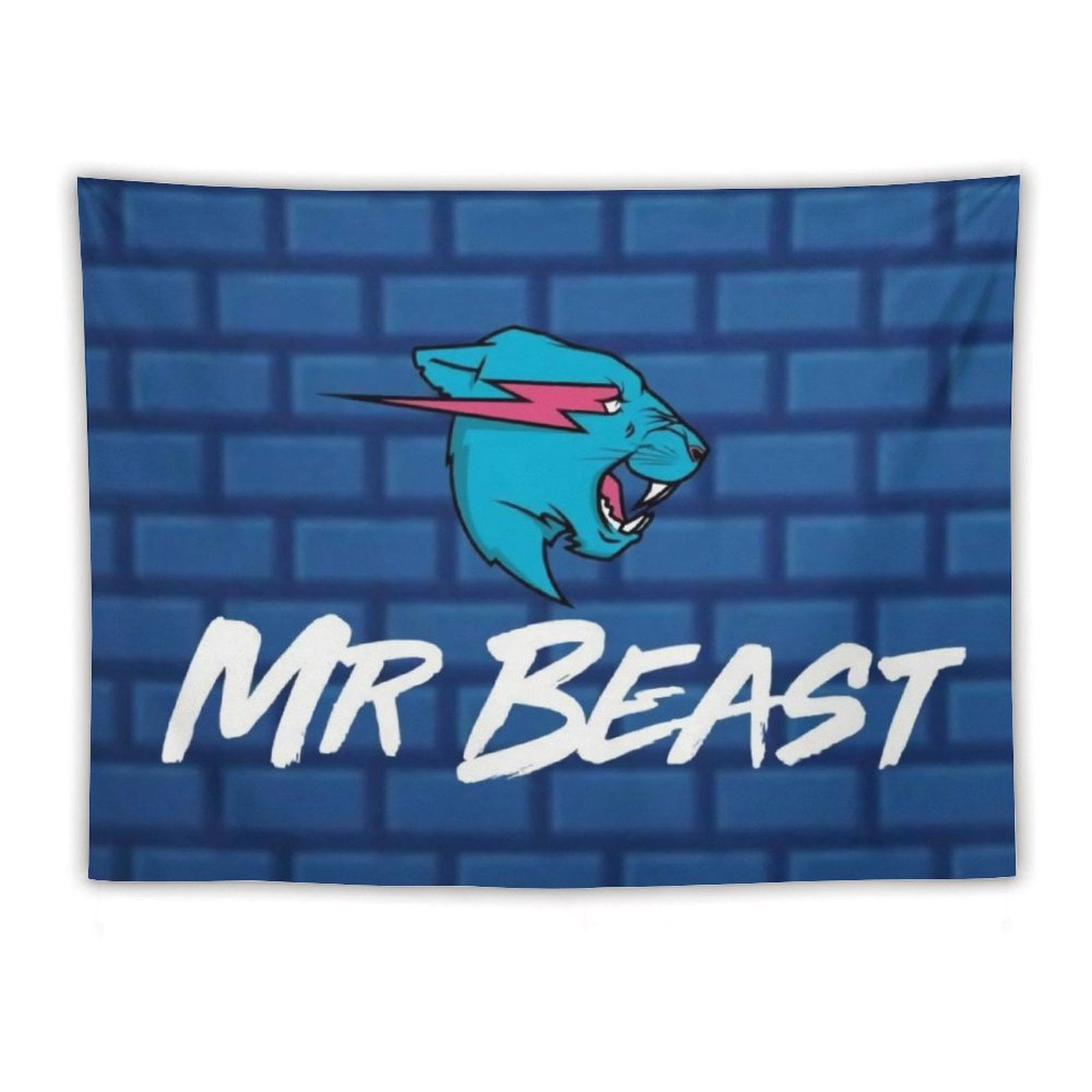 Mr-Beast LoGo Tapestry,Mr-Beast LoGo Poster for Bedroom Girls Boys,Wall ...
