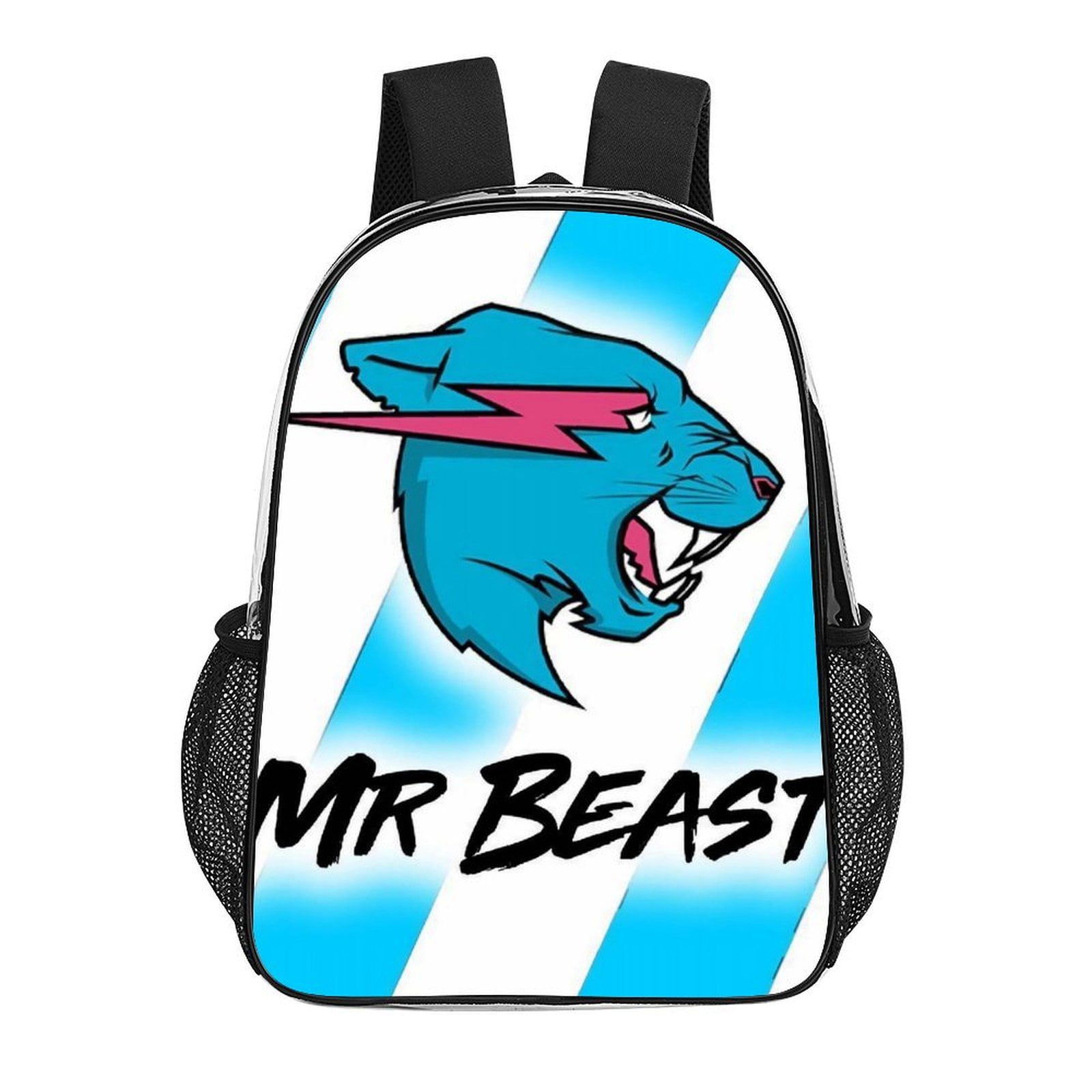 Mr Beast Logo 17 Inch Clear Backpack Large Capacity Heavy Duty PVC ...