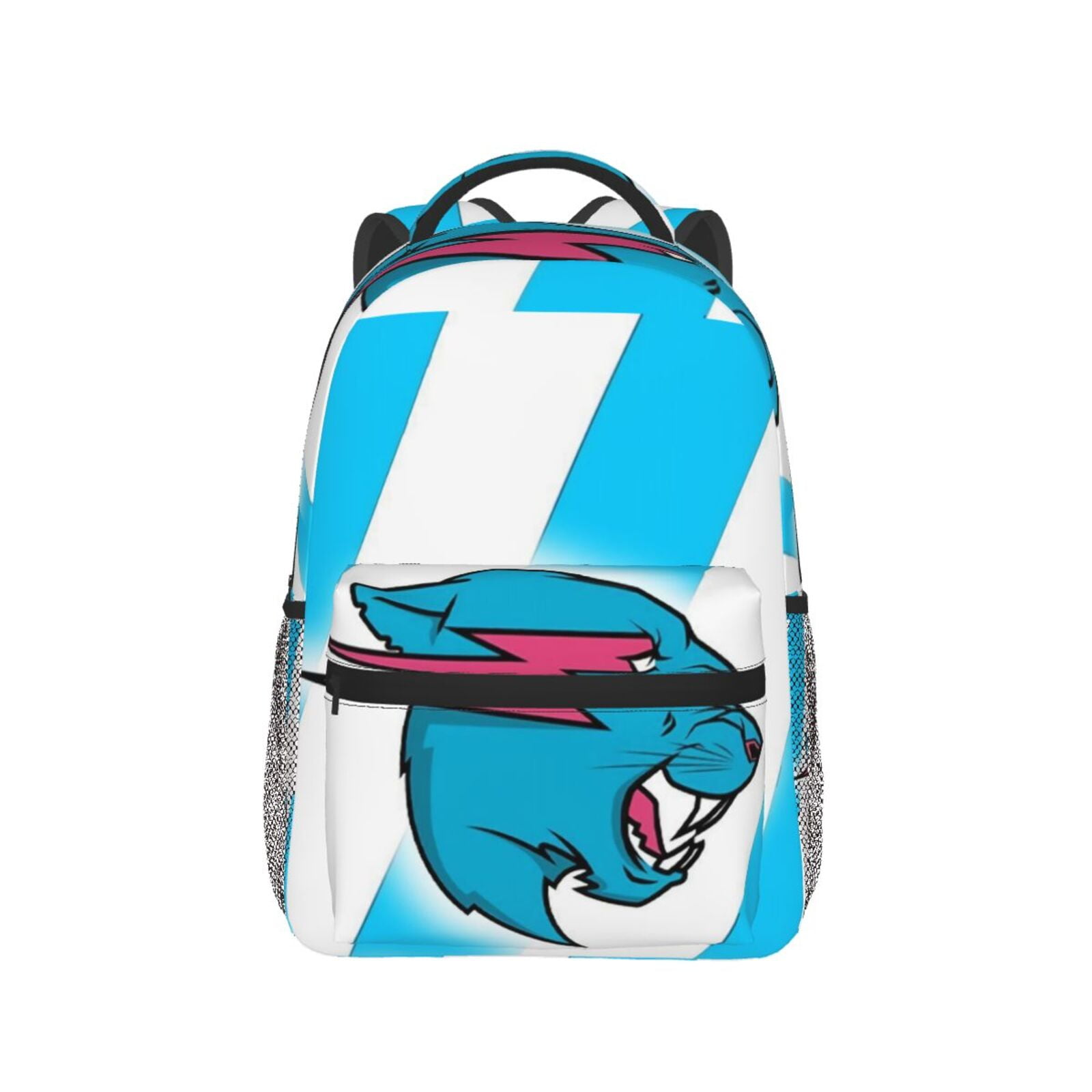 Mr Beast Logo Backpacks with Side Pockets-Durable,Lightweight Laptop ...